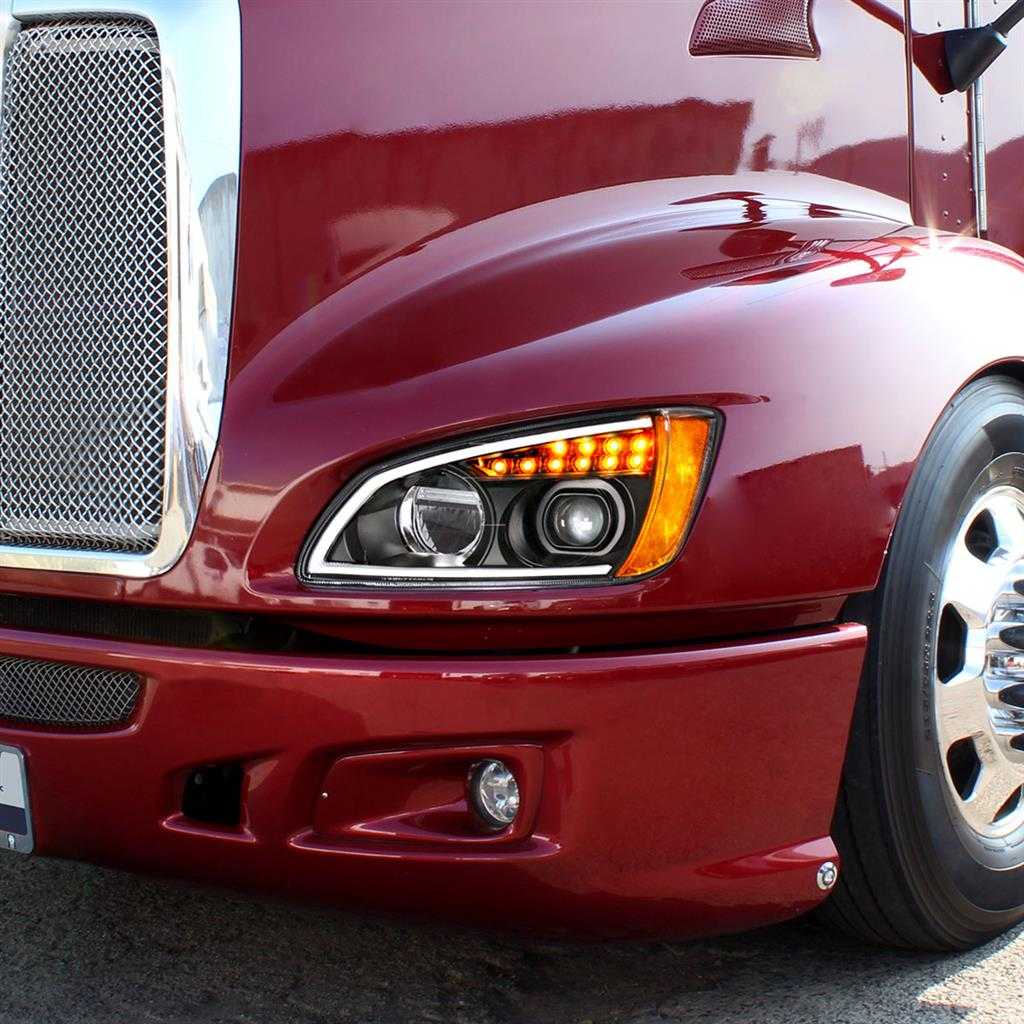 Headlights: LED Headlight w/ Turn Signal/Position Light for Kenworth ...