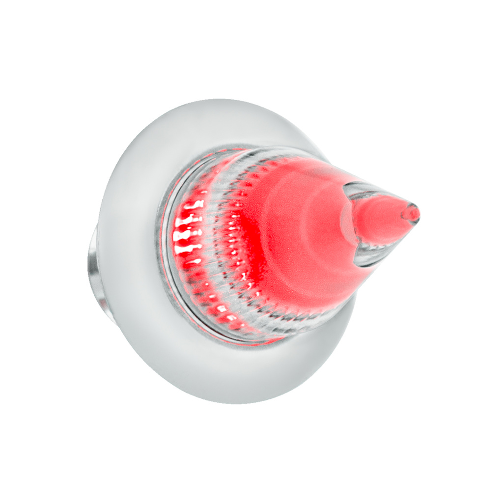 Clearance & Marker Lights: 4 Red LED Dual Function Mini Spike Light ...
