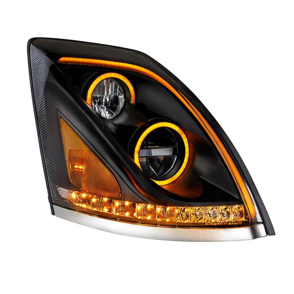 Headlights: Full LED Headlight w/ Dual Color f/ 2013-2017 Volvo VN/VNL ...