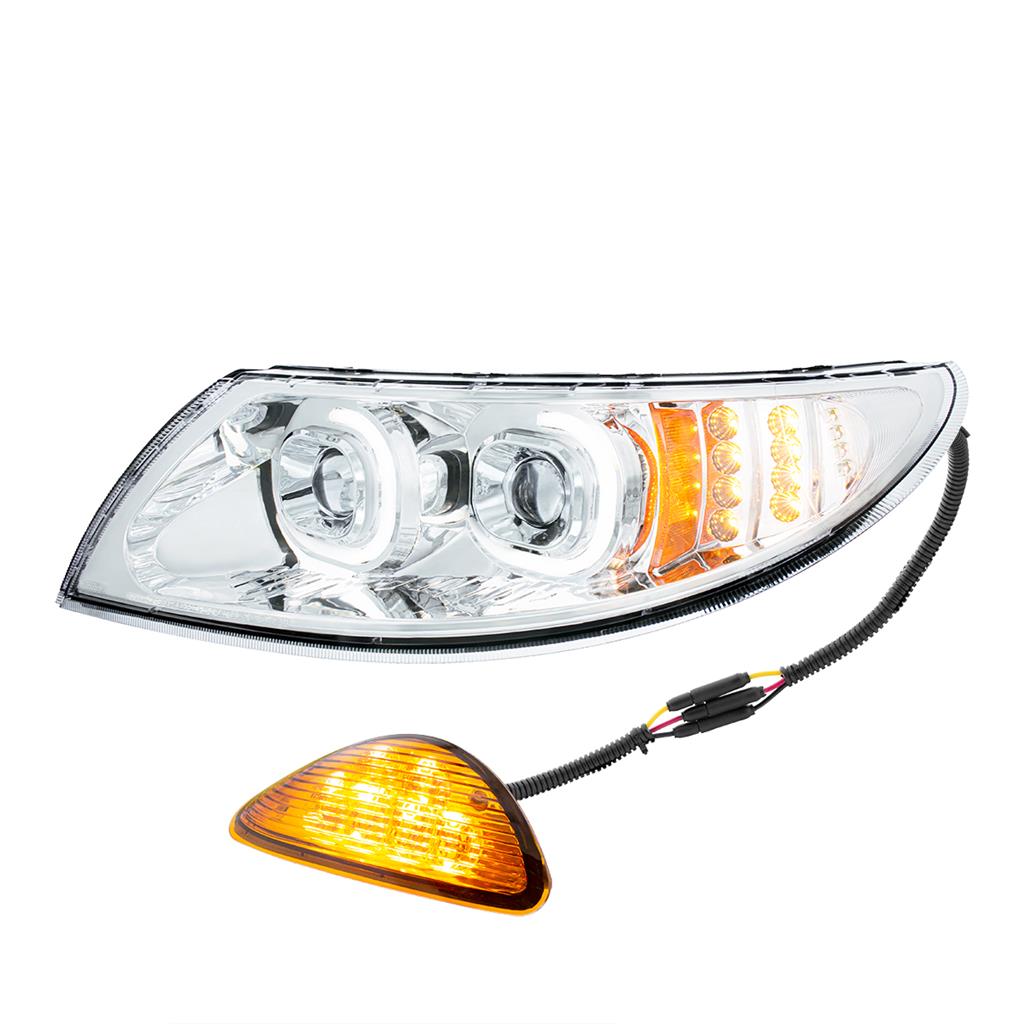 Headlights: LED Projector Headlight with Turn Signal for International ...