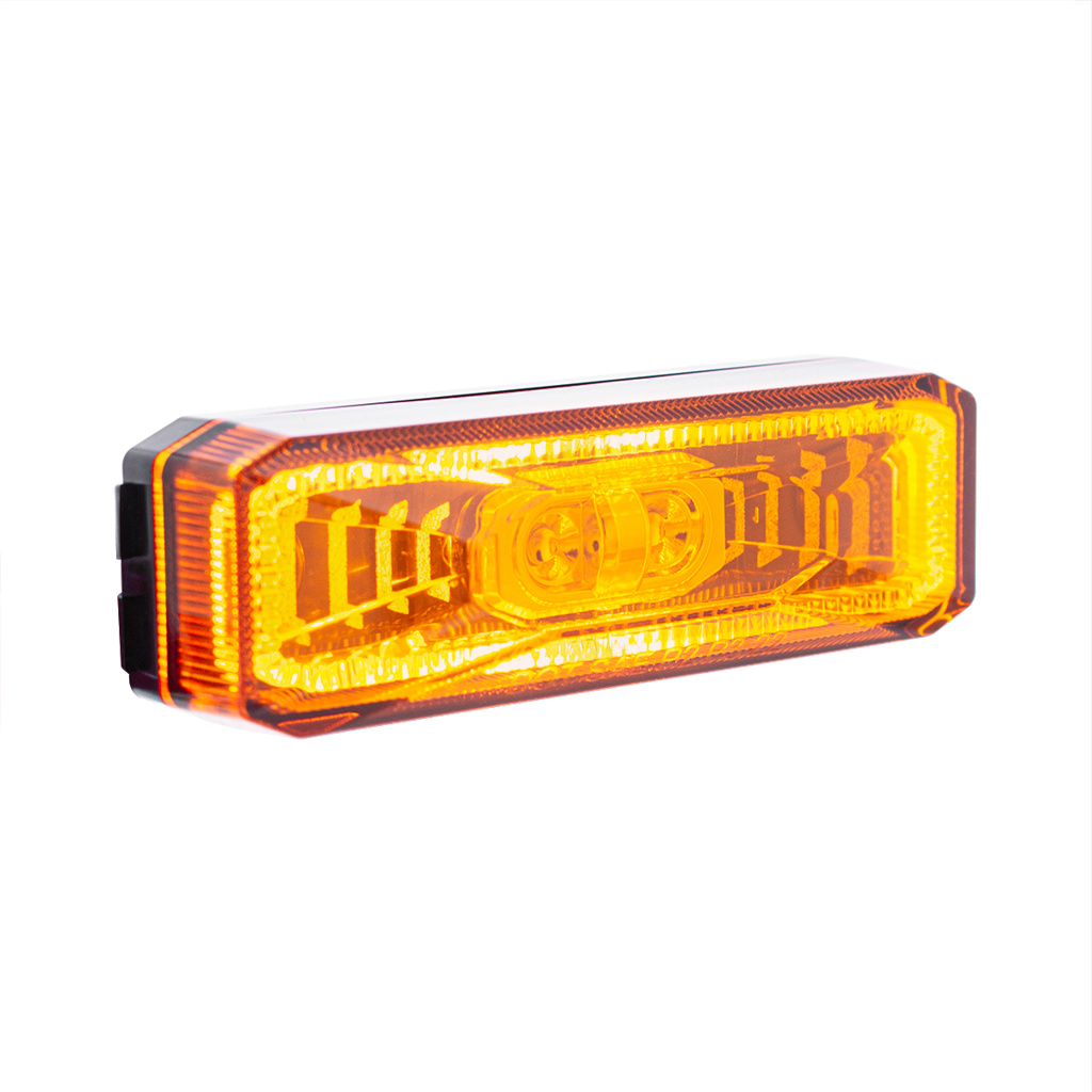 Clearance & Marker Lights: 10 Amber LED Rectangular Abyss Clearance ...