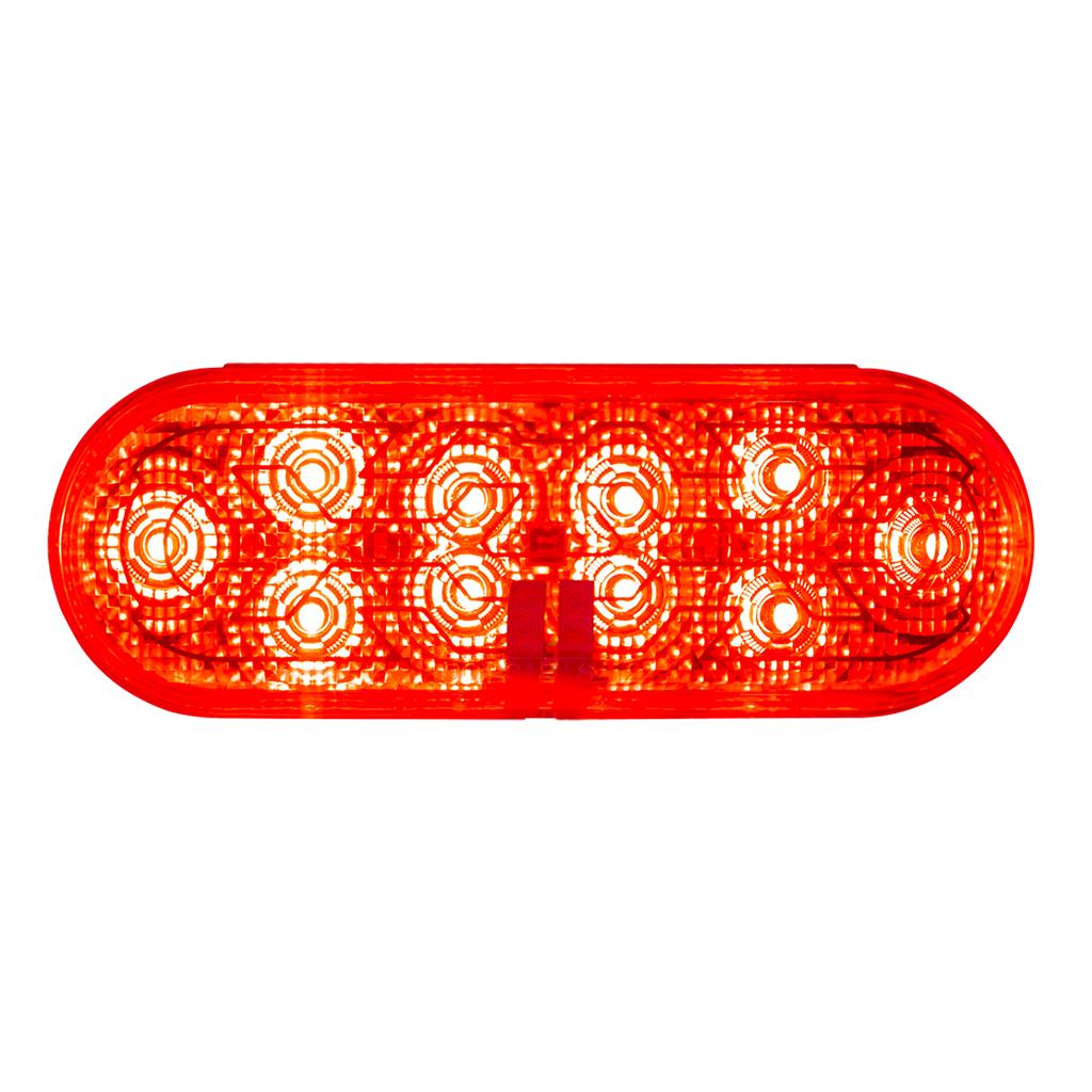 Stop, Turn, Tail & Back-Up Lights: 10 Red LED 6 Inch Oval Stop, Turn ...