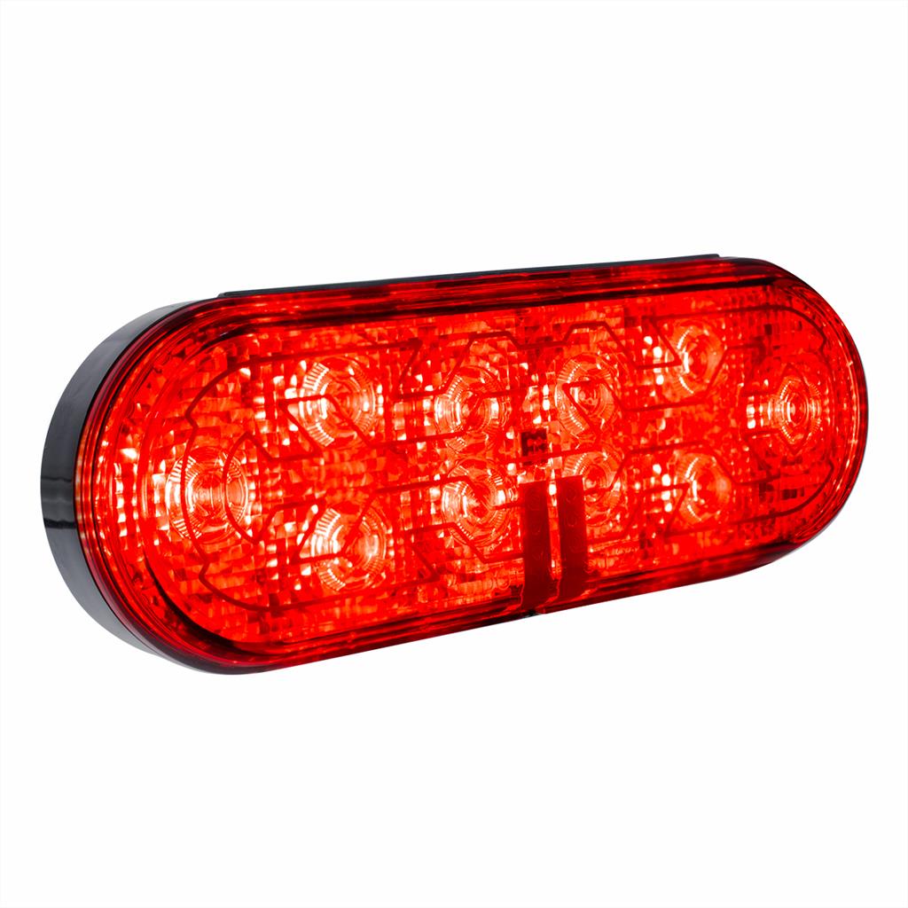 Stop, Turn, Tail & Back-Up Lights: 10 Red LED 6 Inch Oval Stop, Turn ...