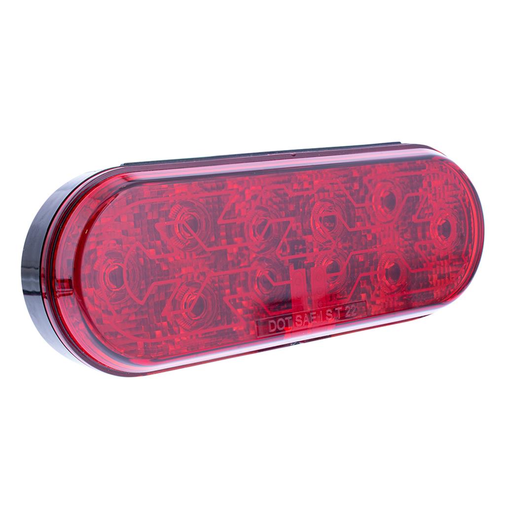 Stop, Turn, Tail & Back-Up Lights: 10 Red LED 6 Inch Oval Stop, Turn ...