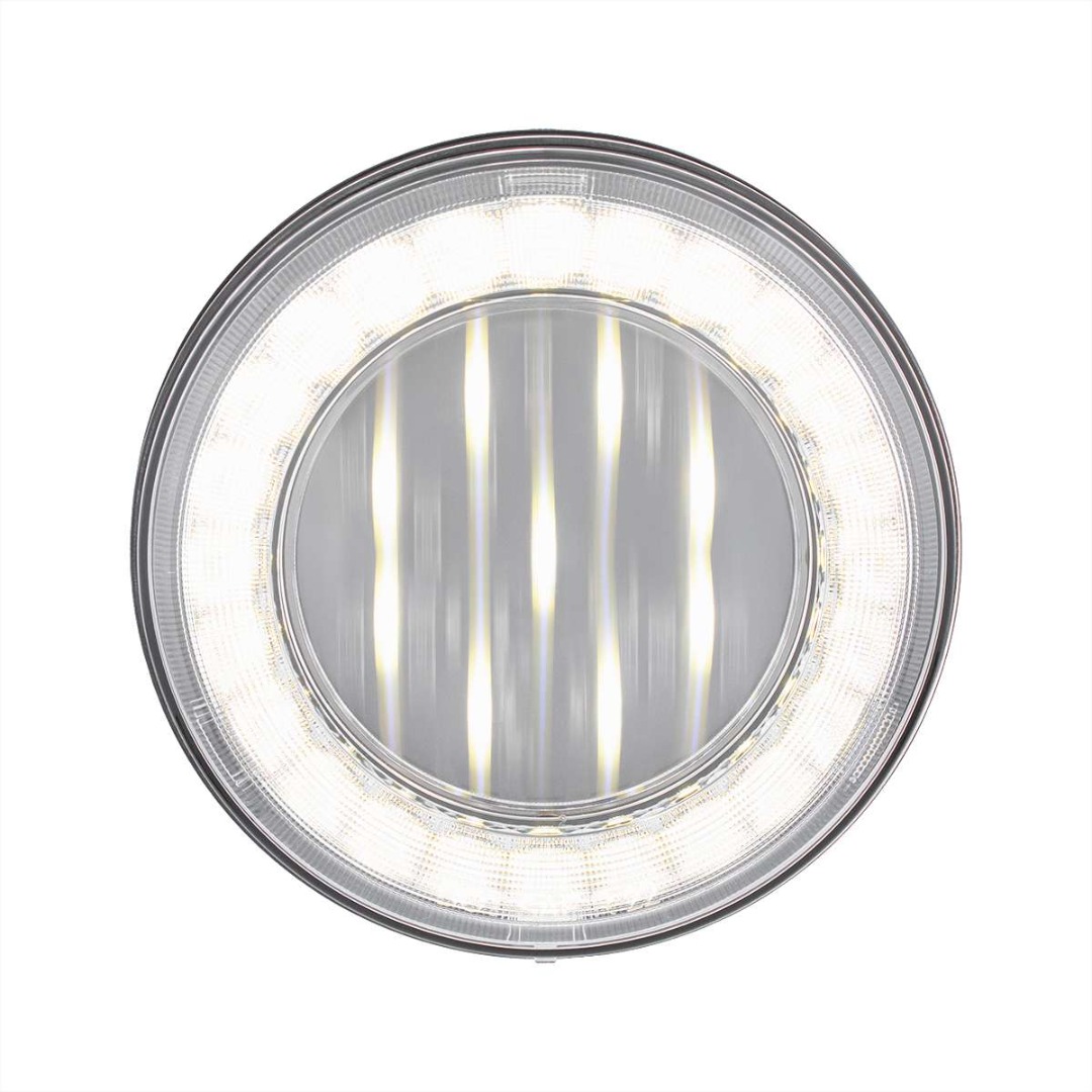 Stop, Turn, Tail & Back-Up Lights: 33 White LED 4 Inch Round X Lumos ...