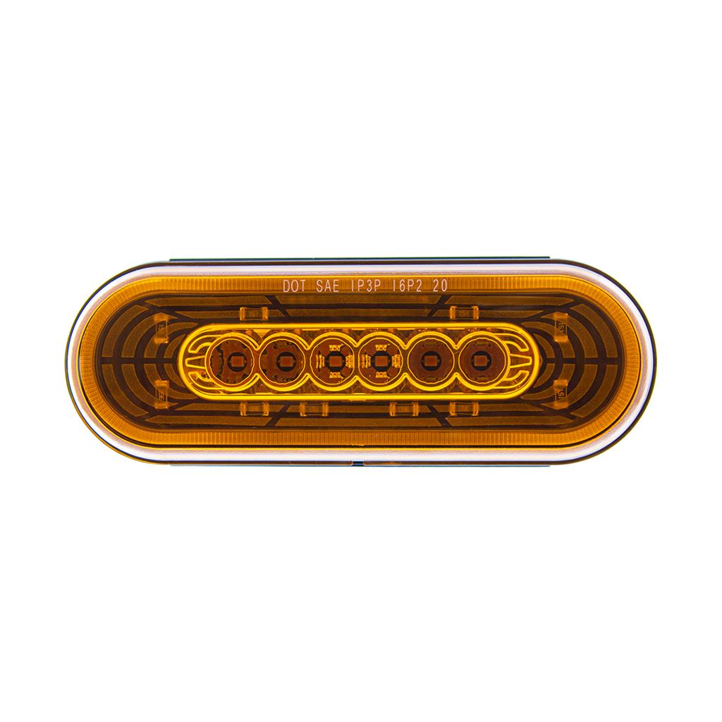 Stop, Turn, Tail & Back-Up Lights: 22 Amber LED 6 Inch Oval Abyss Turn ...