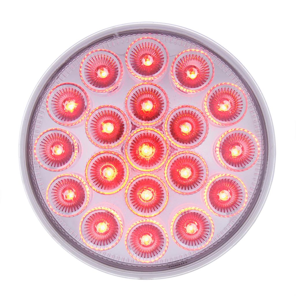 Stop, Turn, Tail & Back-Up Lights: 19 Red/Amber LED Round Double Fury ...