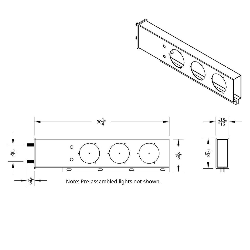 Rear Light Panels & Light Bars: Spring Loaded Bar w/ 6 Red LED Turbine ...