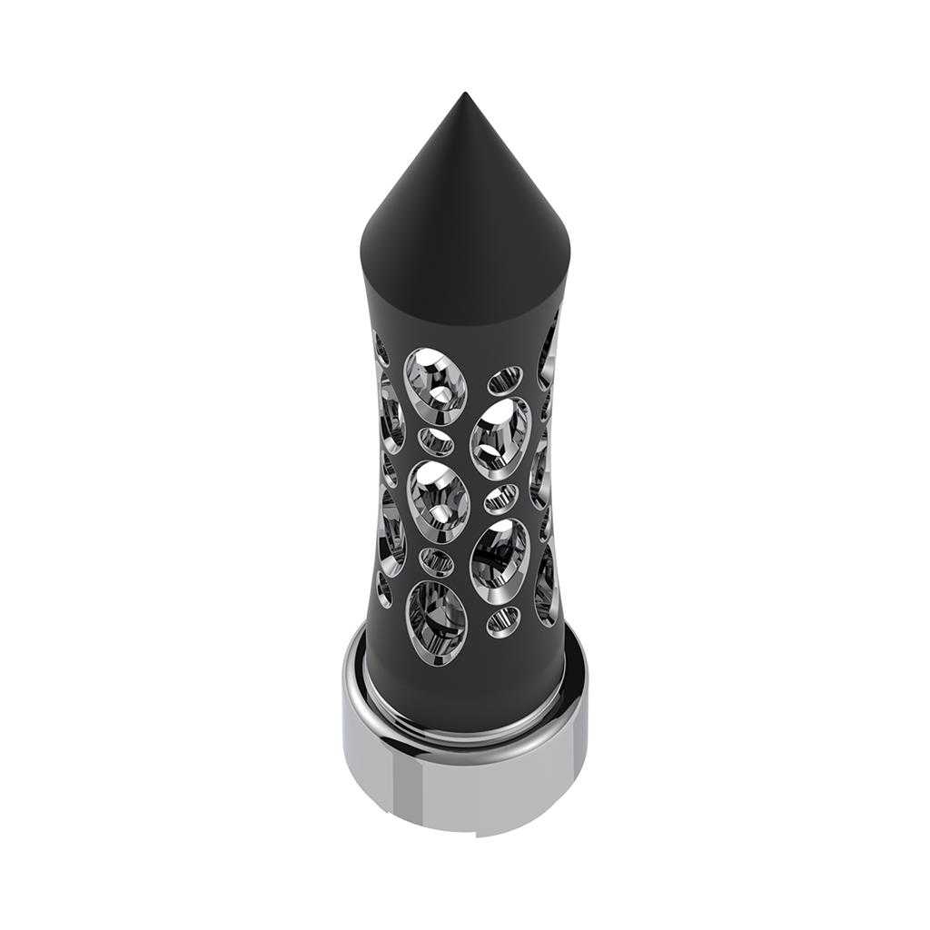 Shifter & Knobs: Black Vertical Daytona Style Spike Gearshift Knob with ...
