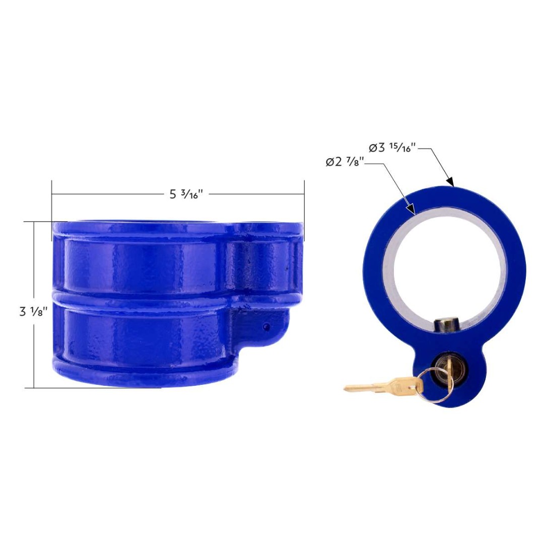 Miscellaneous: Heavy Duty Steel King Pin Lock for 2 Inch Diameter Kingpin
