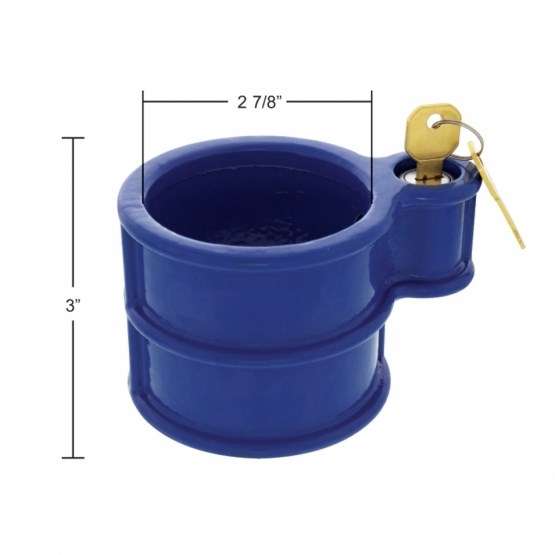 Miscellaneous: Heavy Duty Steel King Pin Lock for 2 Inch Diameter Kingpin