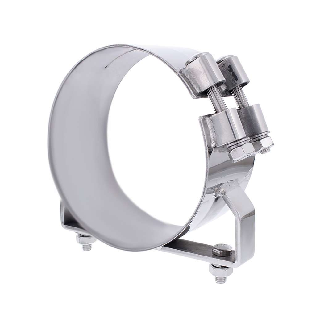 Clamps: 7 Inch Wide Band Exhaust Clamp - 304 Stainless Steel