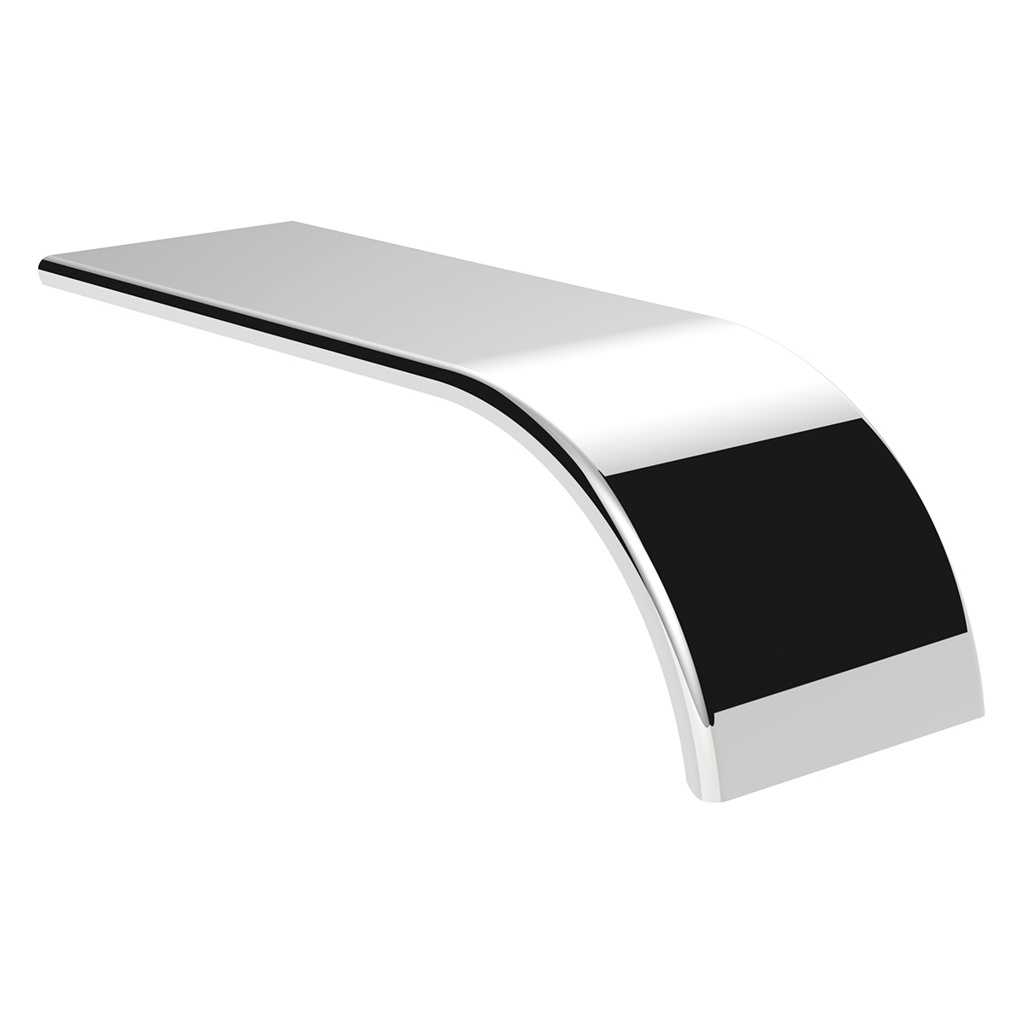 Half Fender: 80 Inch Stainless Steel Roll Formed Edge Smooth Half Fenders