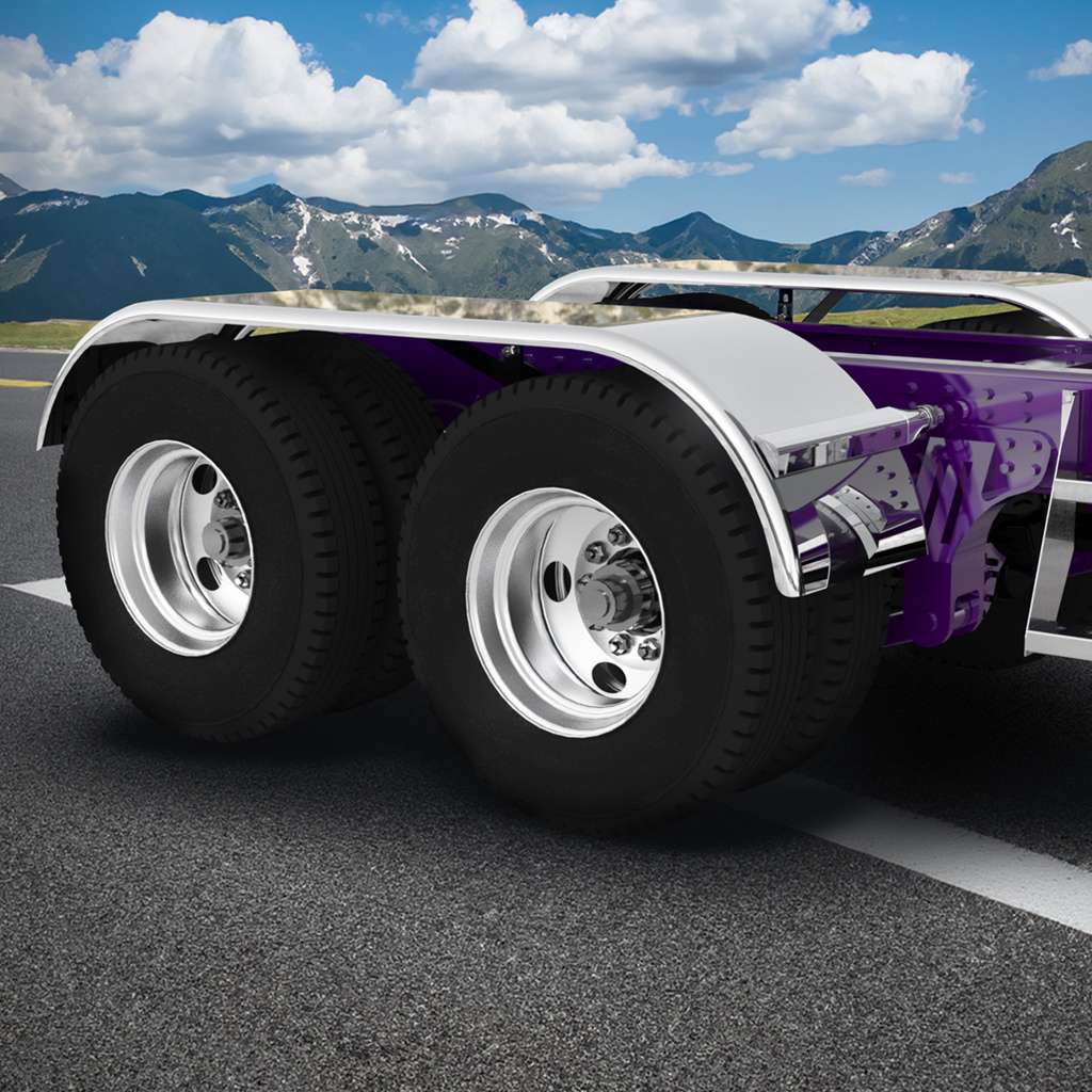 Full Fender: 120 Inch Stainless Steel Roll Formed Edge Smooth Full ...