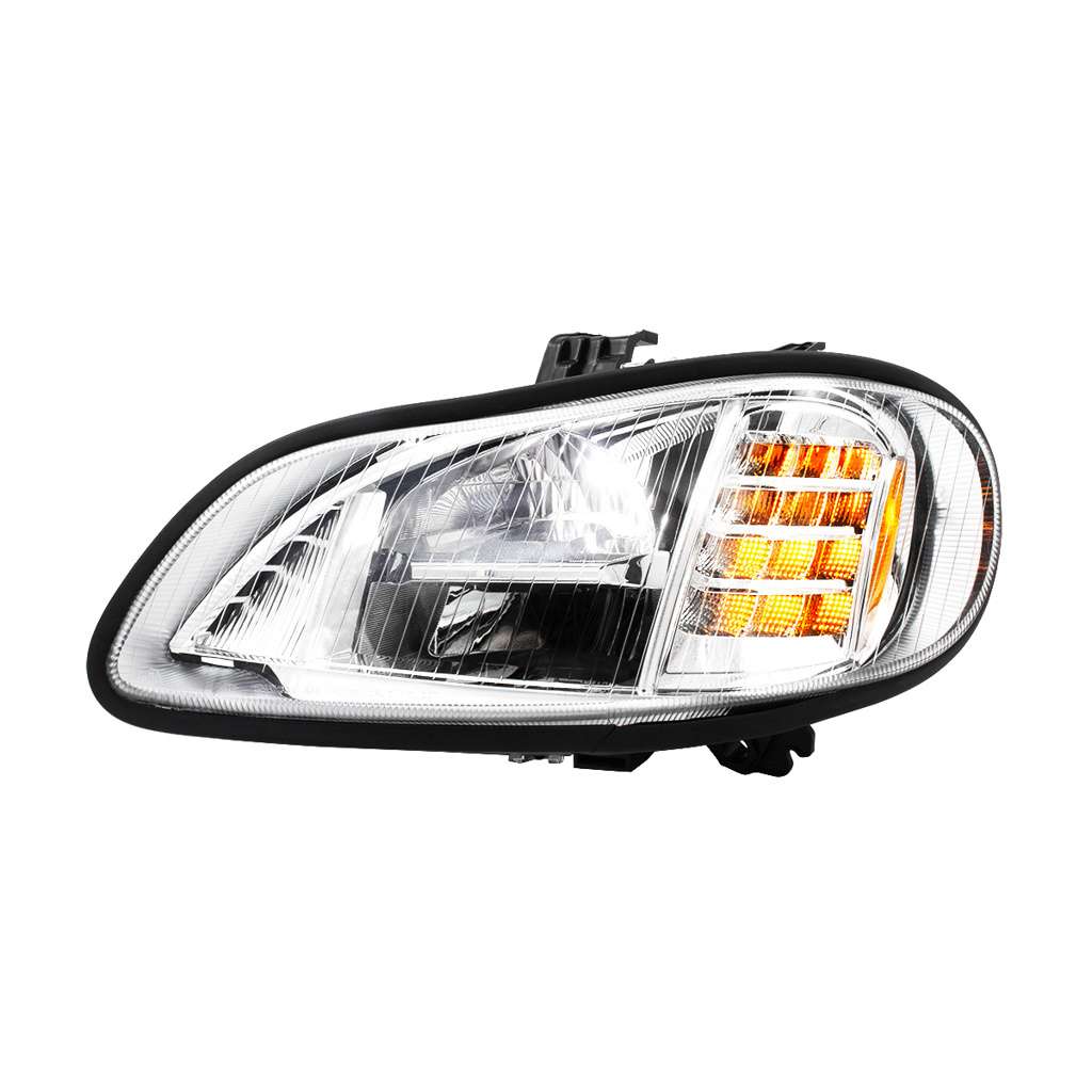 Headlights: Full LED Headlight for 2003-2024 Freightliner M2 - Chrome ...