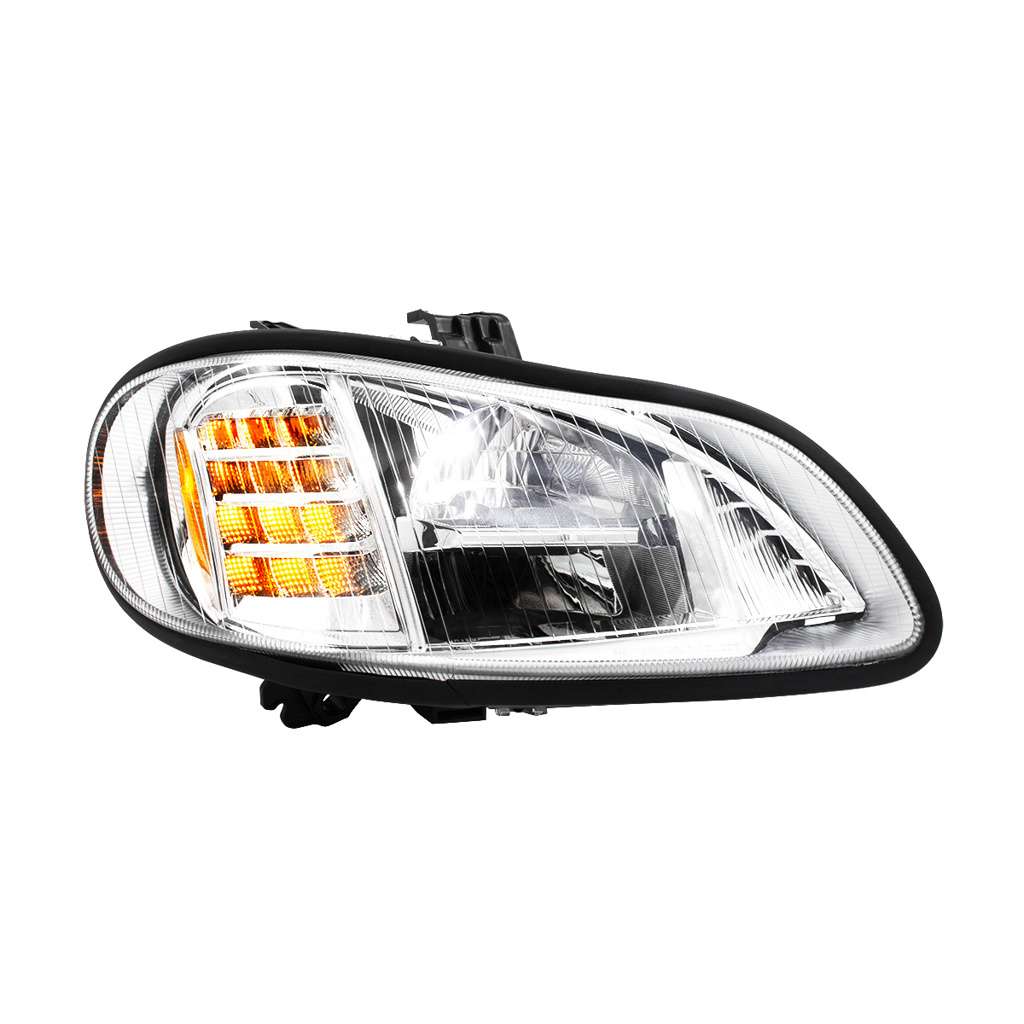 Headlights: Full LED Headlight for 2003-2024 Freightliner M2 - Chrome ...