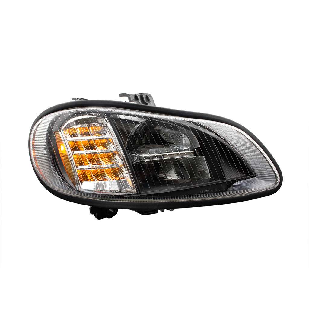 Headlights: Full LED Headlight for 2003-2024 Freightliner M2 - Black ...