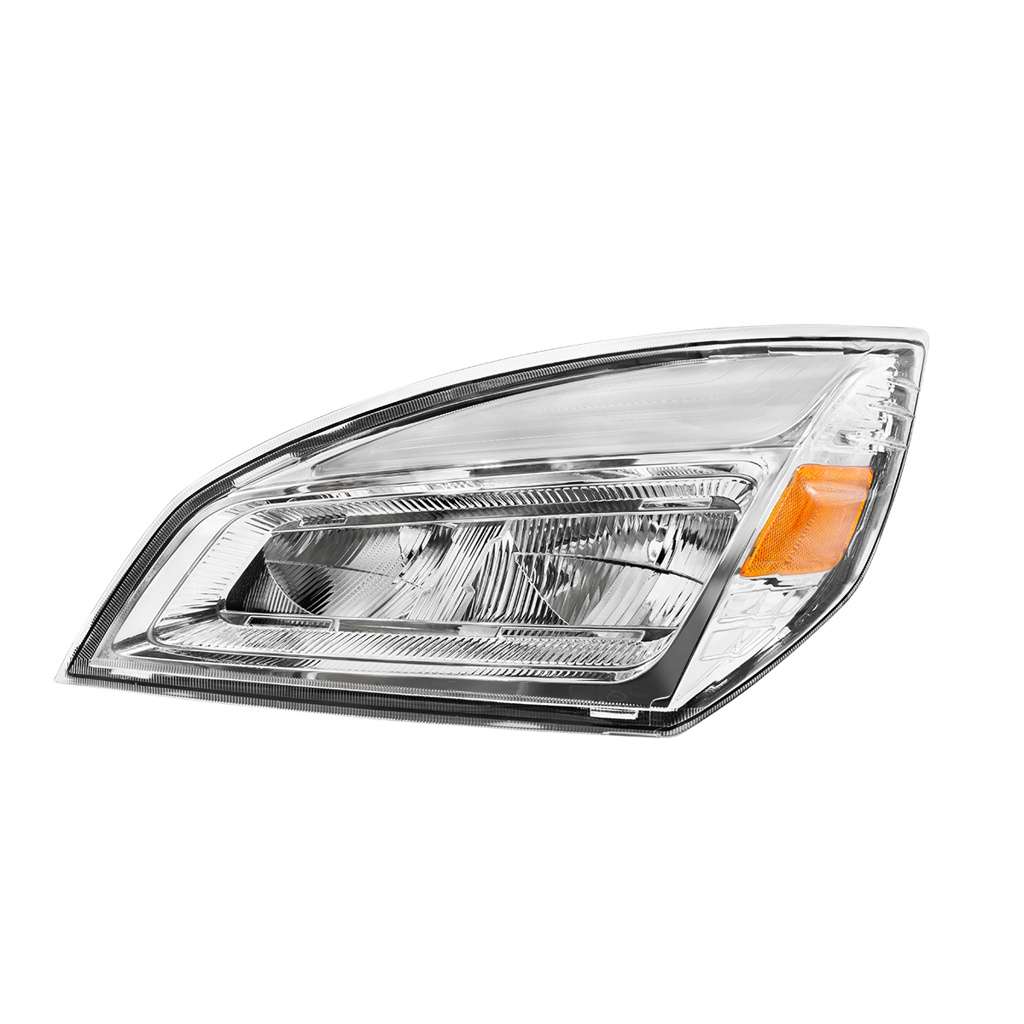 Headlights: LED Headlight for 2018-2024 Freightliner Cascadia - Chrome ...