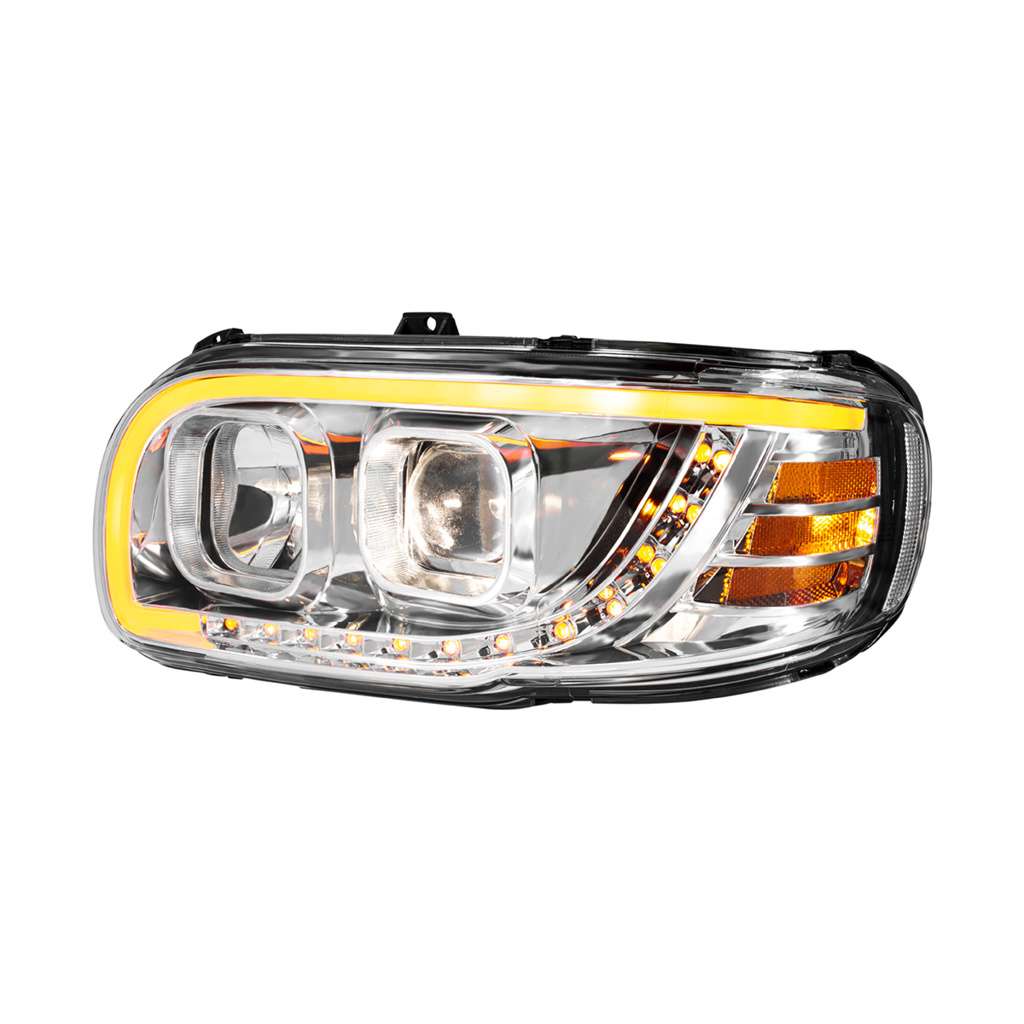Headlights: Projection Headlight with LED Turn Signal Light Bar for ...