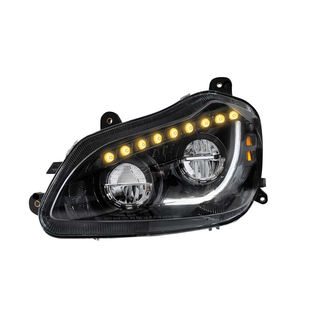 Headlights: 45 LED Headlight with Sequential Turn Signal for 2013-2021 ...