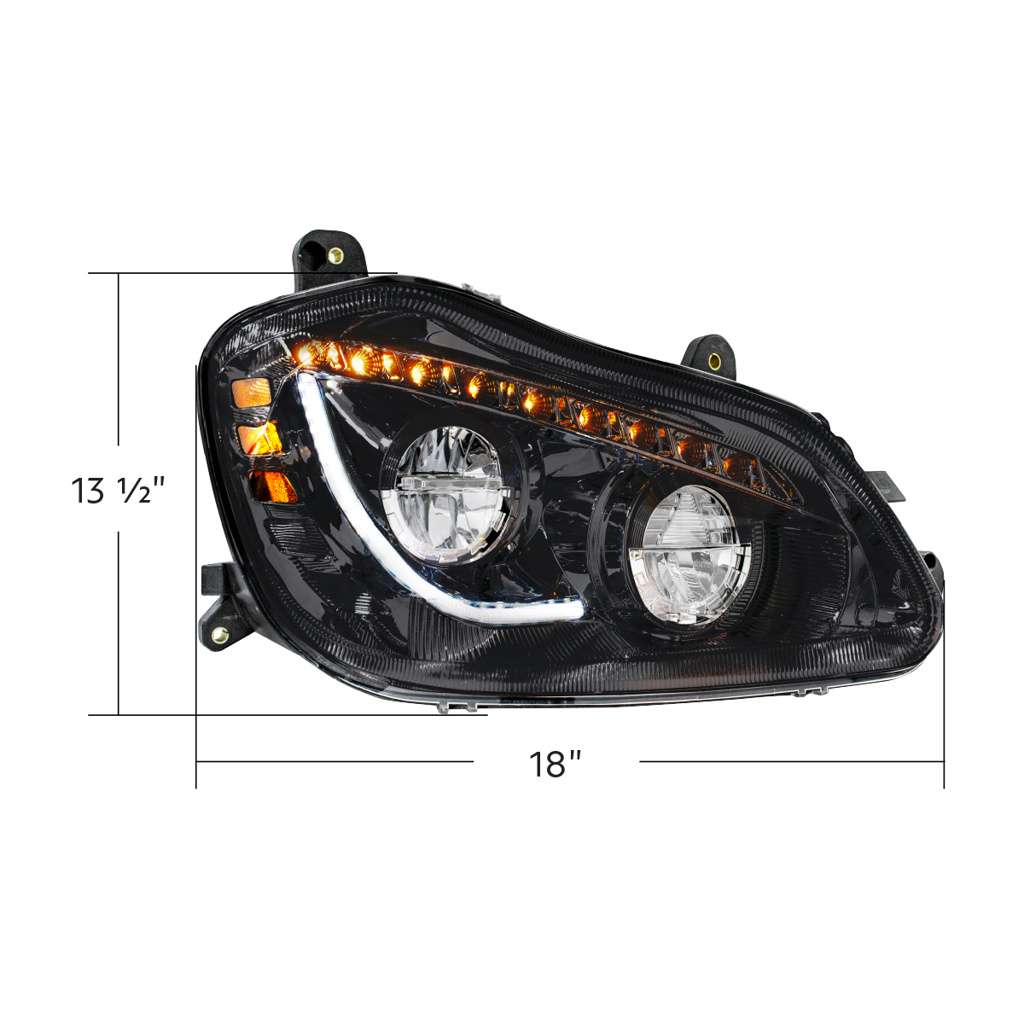 Headlights: 45 LED Headlight with Sequential Turn Signal for 2013-2021 ...