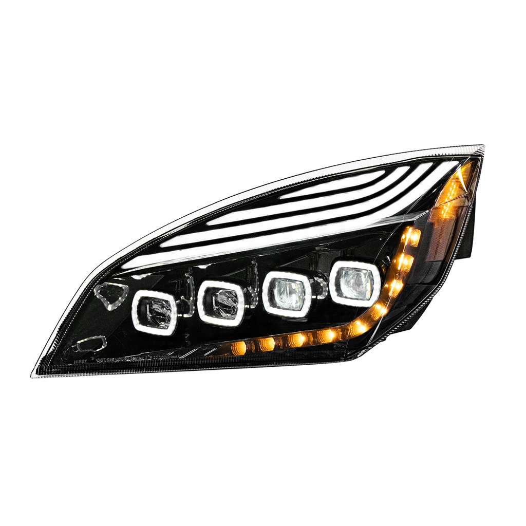 Headlights: Quad-LED Headlight for 2018-2023 Freightliner Cascadia ...