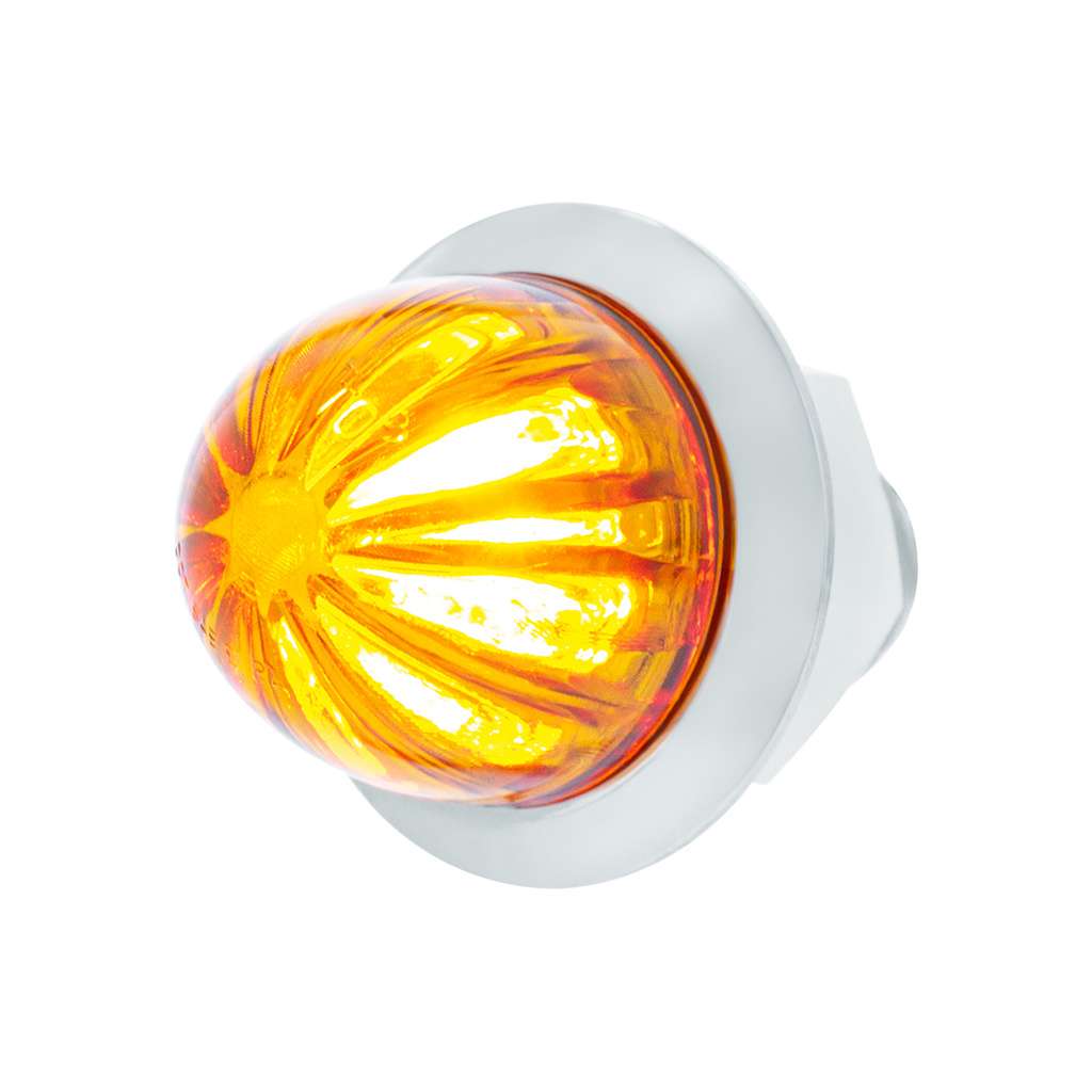 Clearance & Marker Lights: 2 Amber LED Dual Function Mini Watermelon ...