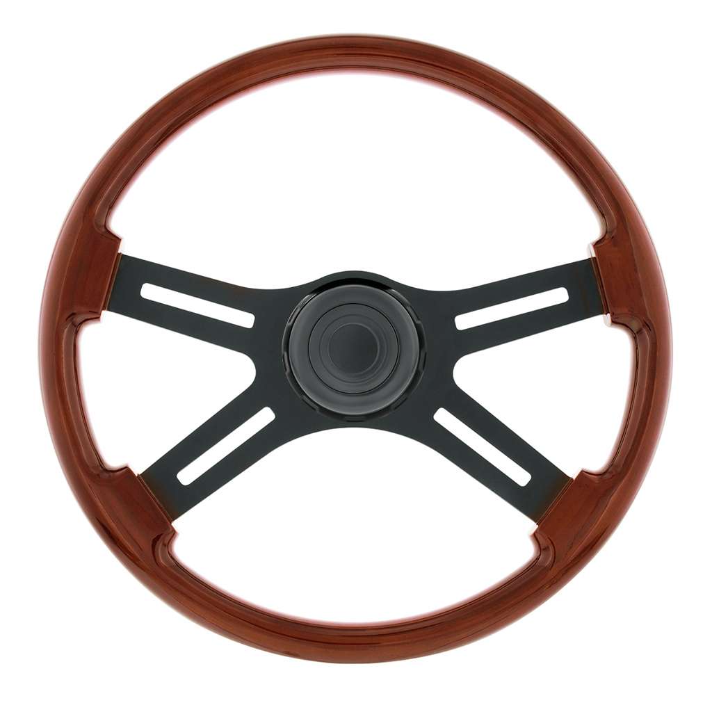 Steering Wheels: 4 Spoke 18 Inch Steering Wheel with Horn Bezel and ...