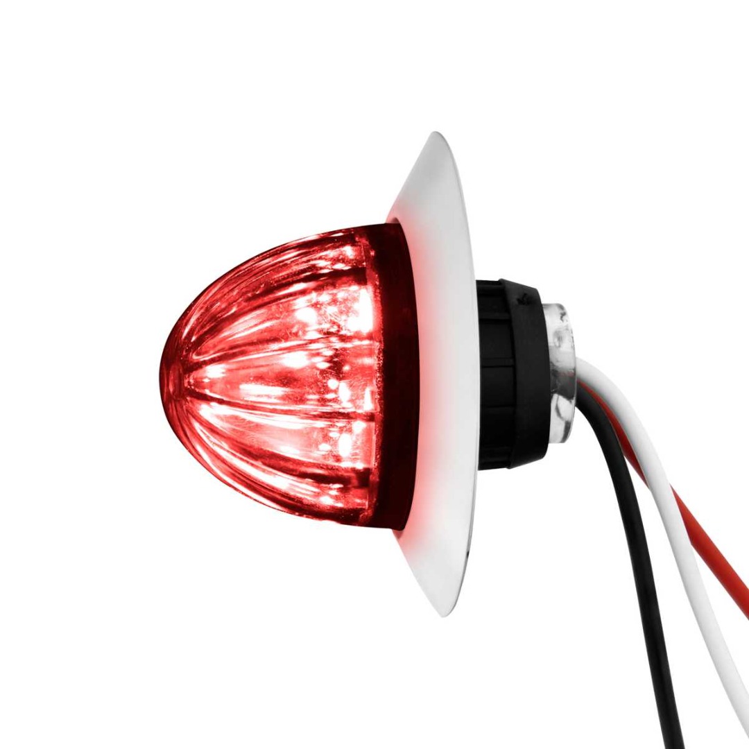Clearance & Marker Lights: 6 Red LED Dual Function Mini Crystal ...