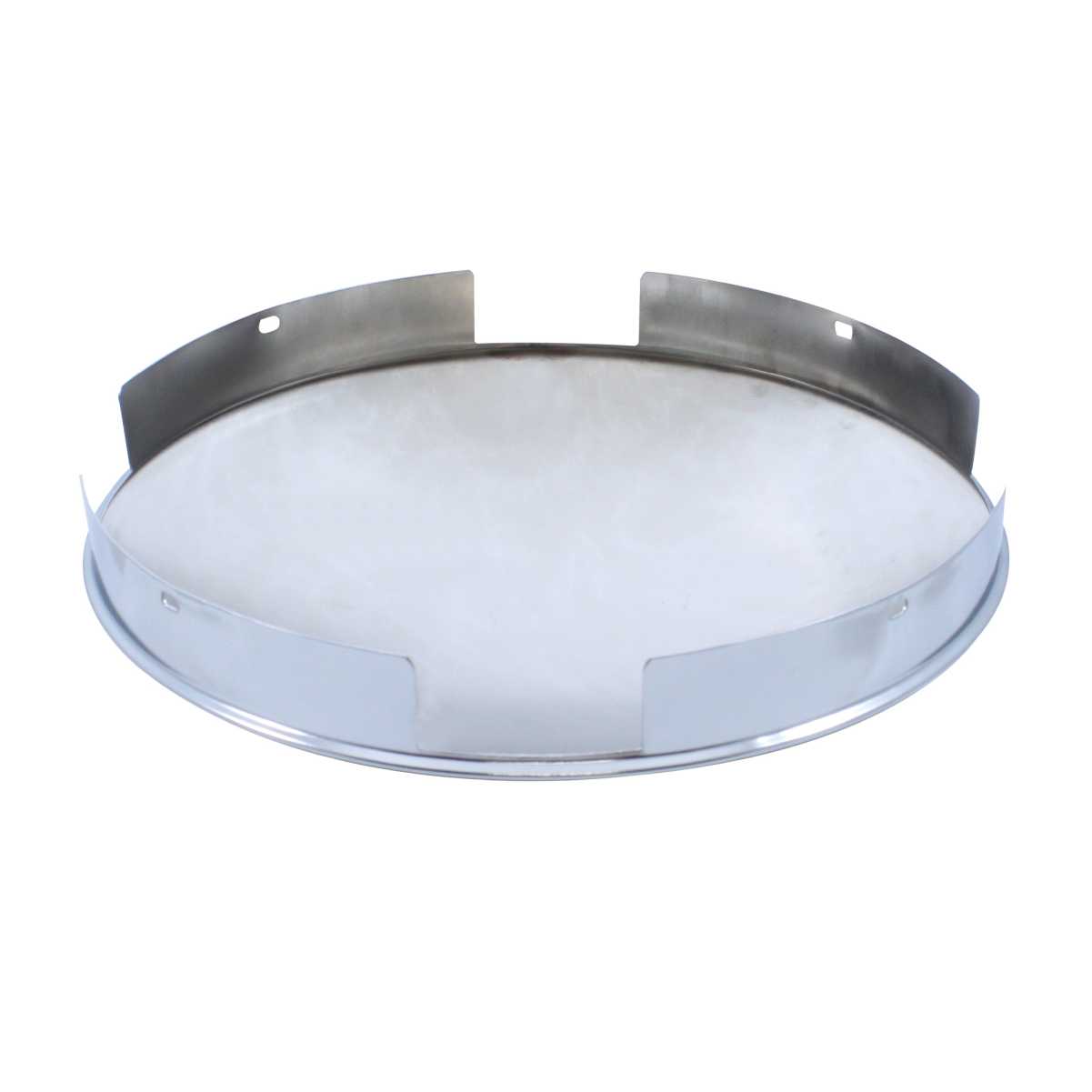 Front Hub Caps: 4 Even Notched Dome Front Hub Cap - 1 Inch Lip