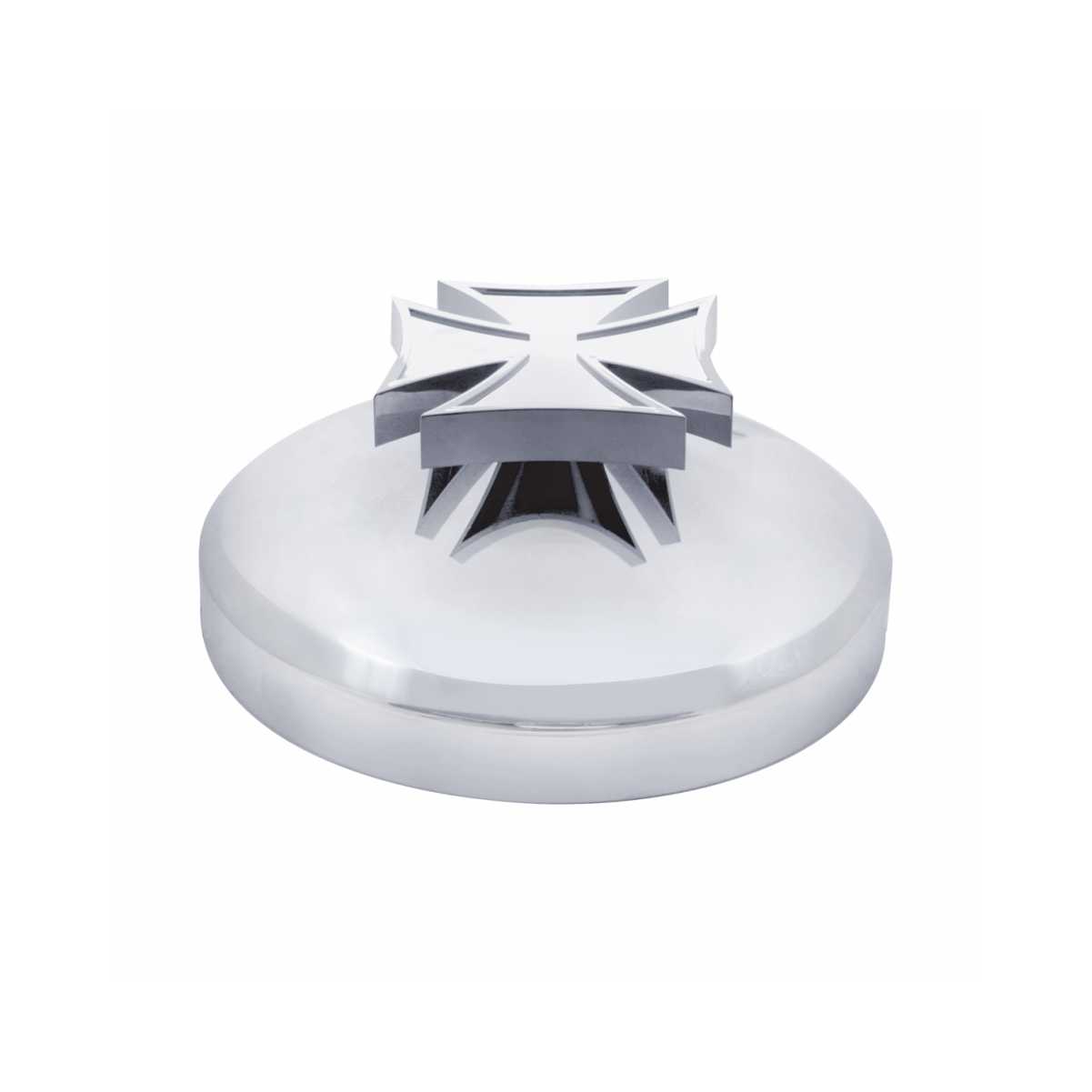 Rear Hub Caps: 8 Inch Rear Hub Cap w/ Iron Cross Spinner