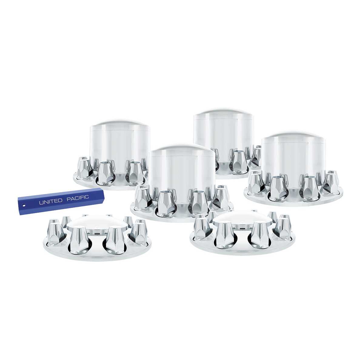 Front Axle Covers: Chrome Dome Axle Cover Combo Kit w/ 33mm Standard ...
