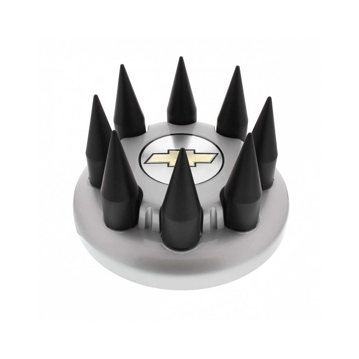Chevy & GMC: Black Spike Hubcap Nut Cover for 2003-2015 Chevy and GMC ...