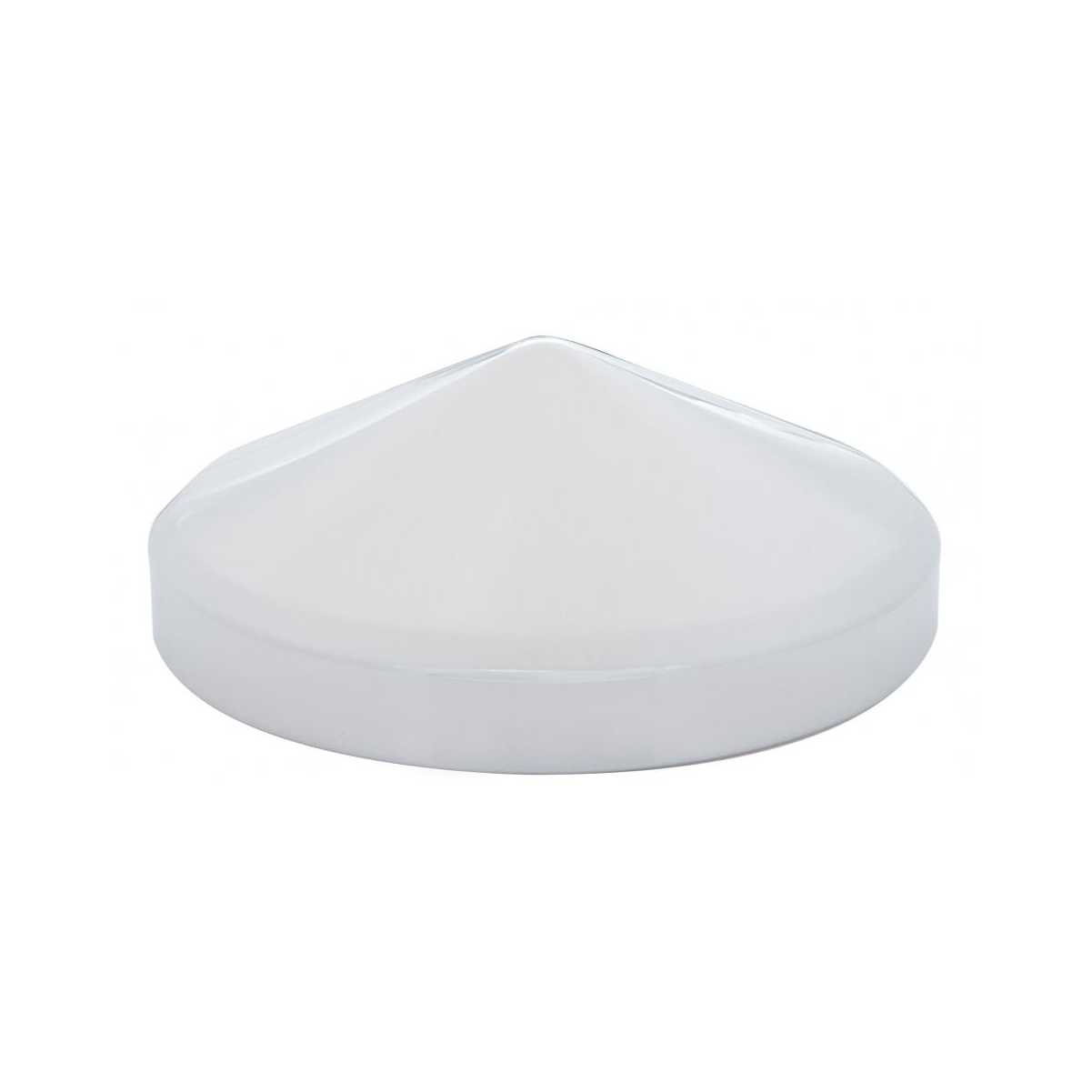 Rear Hub Caps: 8 Inch Pointed Stainless Rear Hub Cap