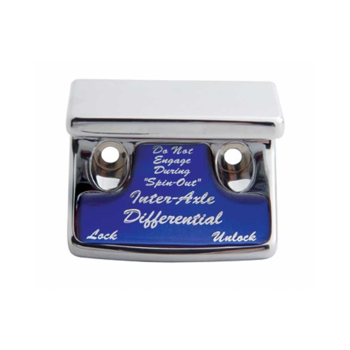 Dash Accessories: Axle Differential Chrome Plastic Switch Guard - Blue ...