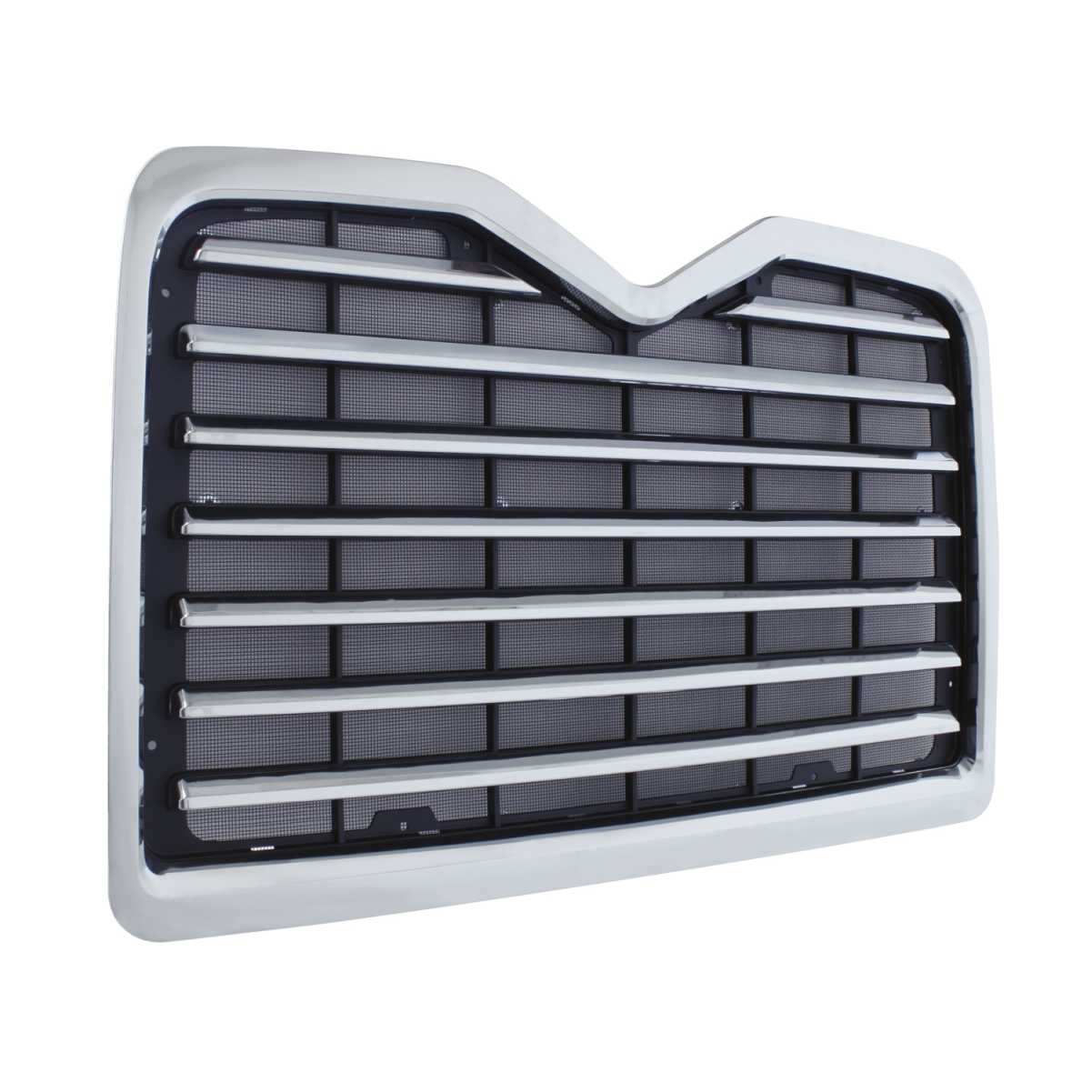 Grilles: Grille with Bug Screen for 2004-2018 Mack CX - Chrome