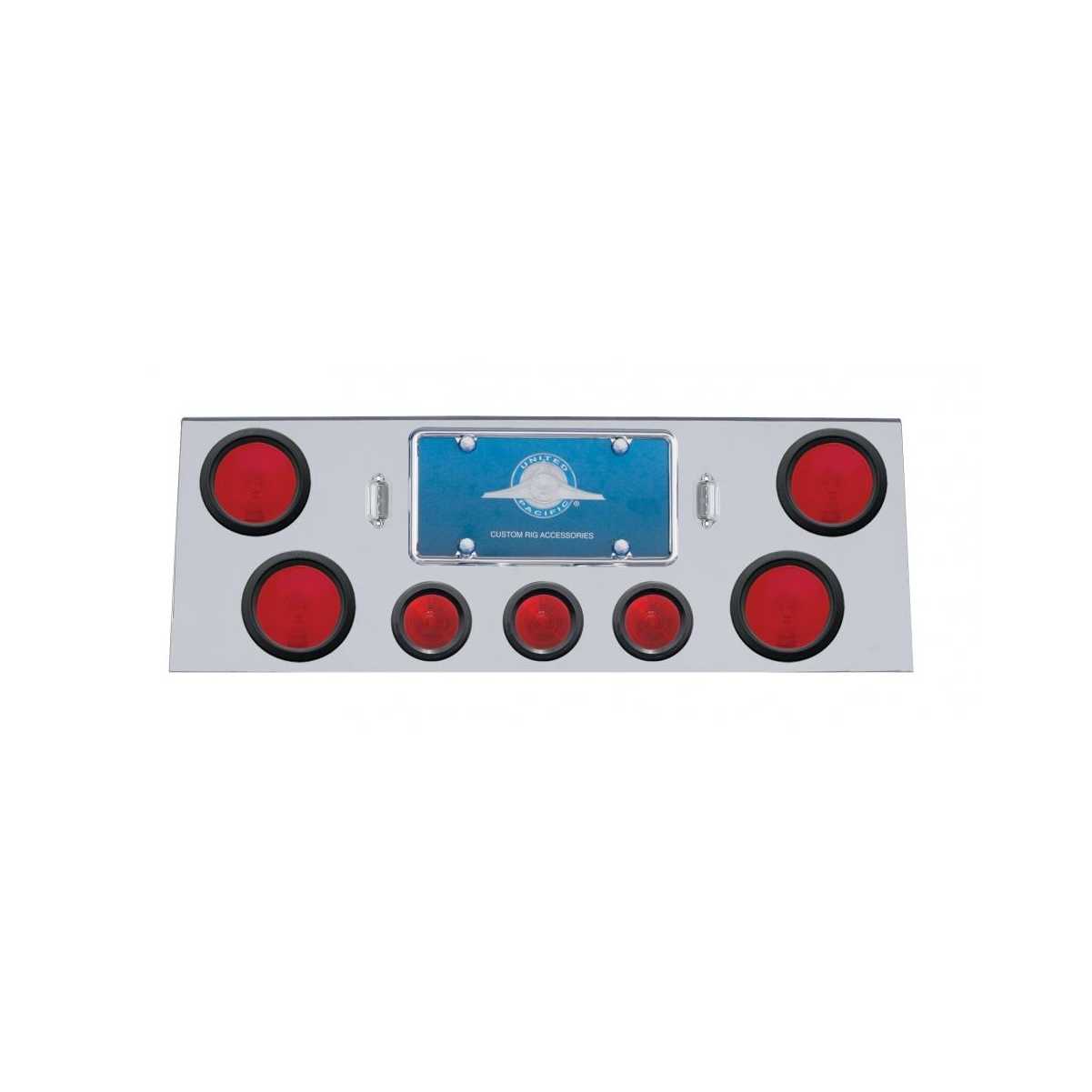 Rear Light Panels & Light Bars: Stainless Rear Center Panel w/ Four 4 ...