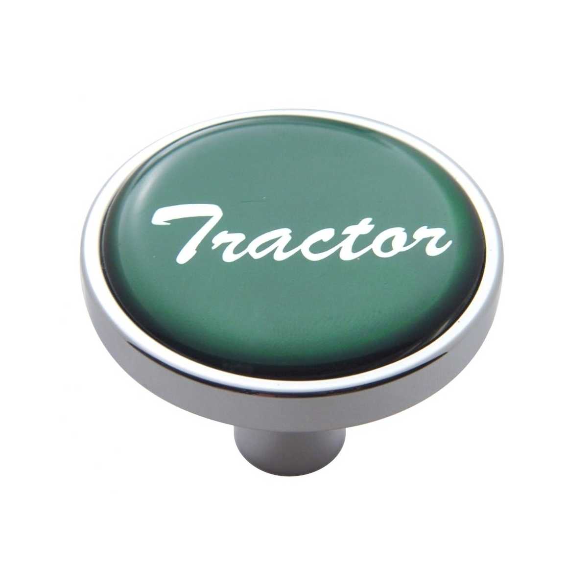 Dash Knobs & Screws: Tractor Short Air Valve Knob - Green Glossy Sticker