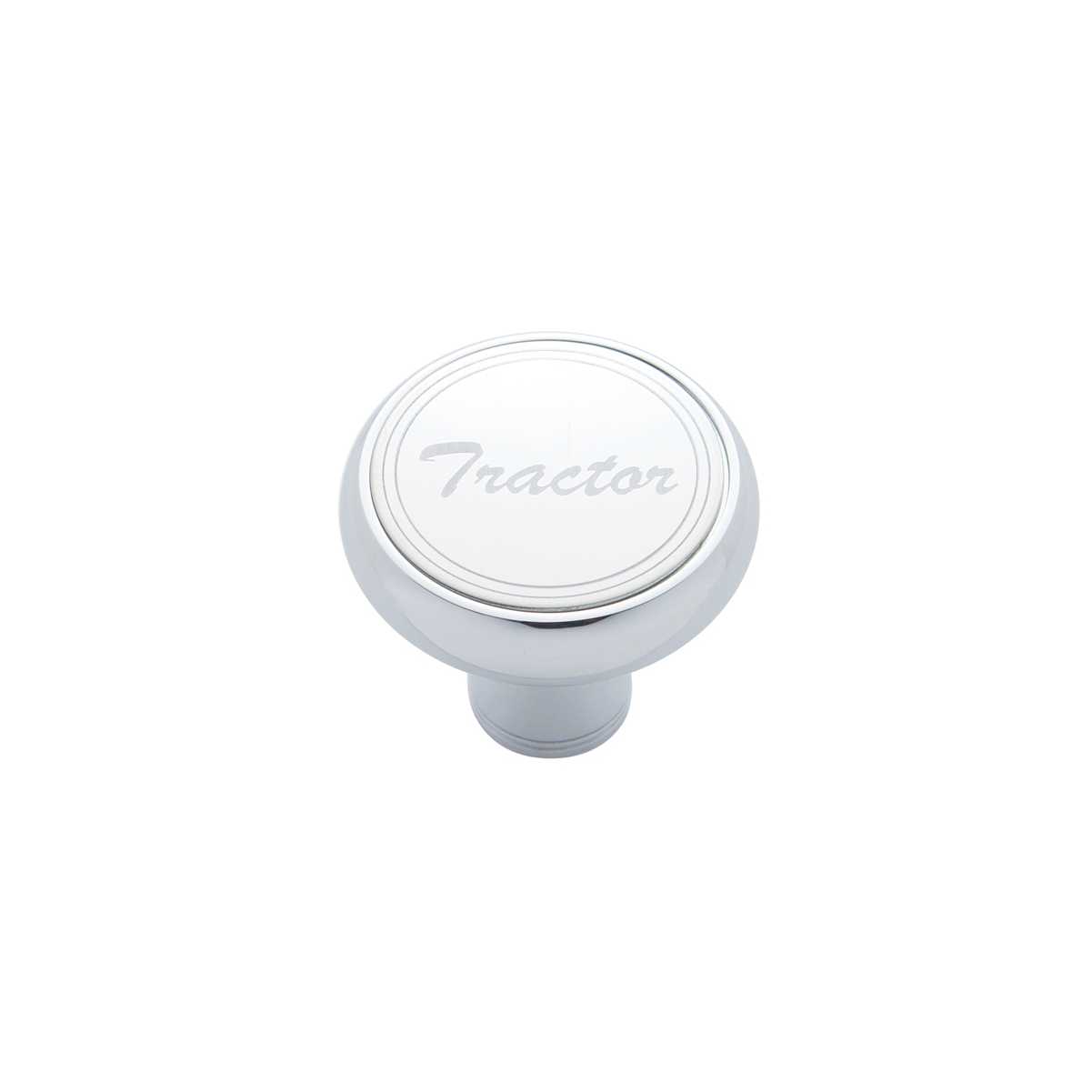 Dash Knobs & Screws: Tractor Deluxe Air Valve Knob - Stainless Plaque w ...
