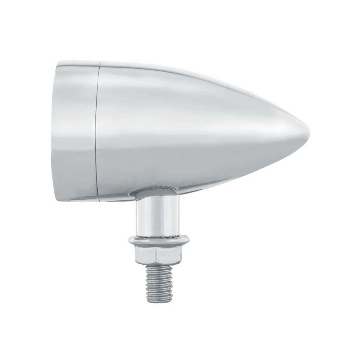 Headlight Housing: Chrome Mini Bullet Housing for LED Light Bulb
