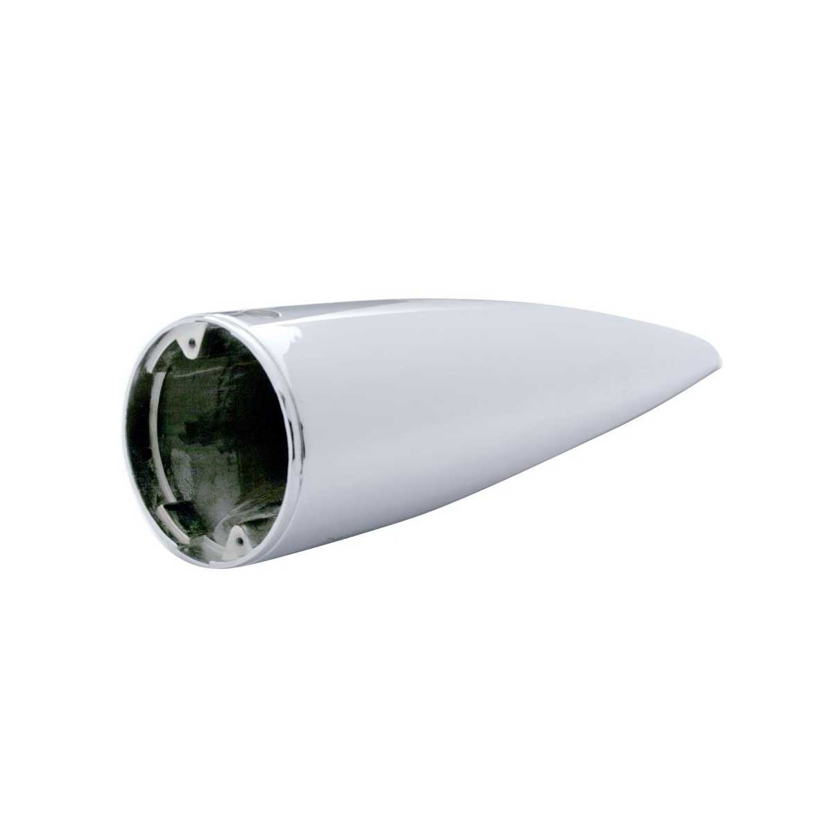 Cab Lights: Chrome Die-Cast Torpedo Cab Light w/ Watermelon Glass Lens ...
