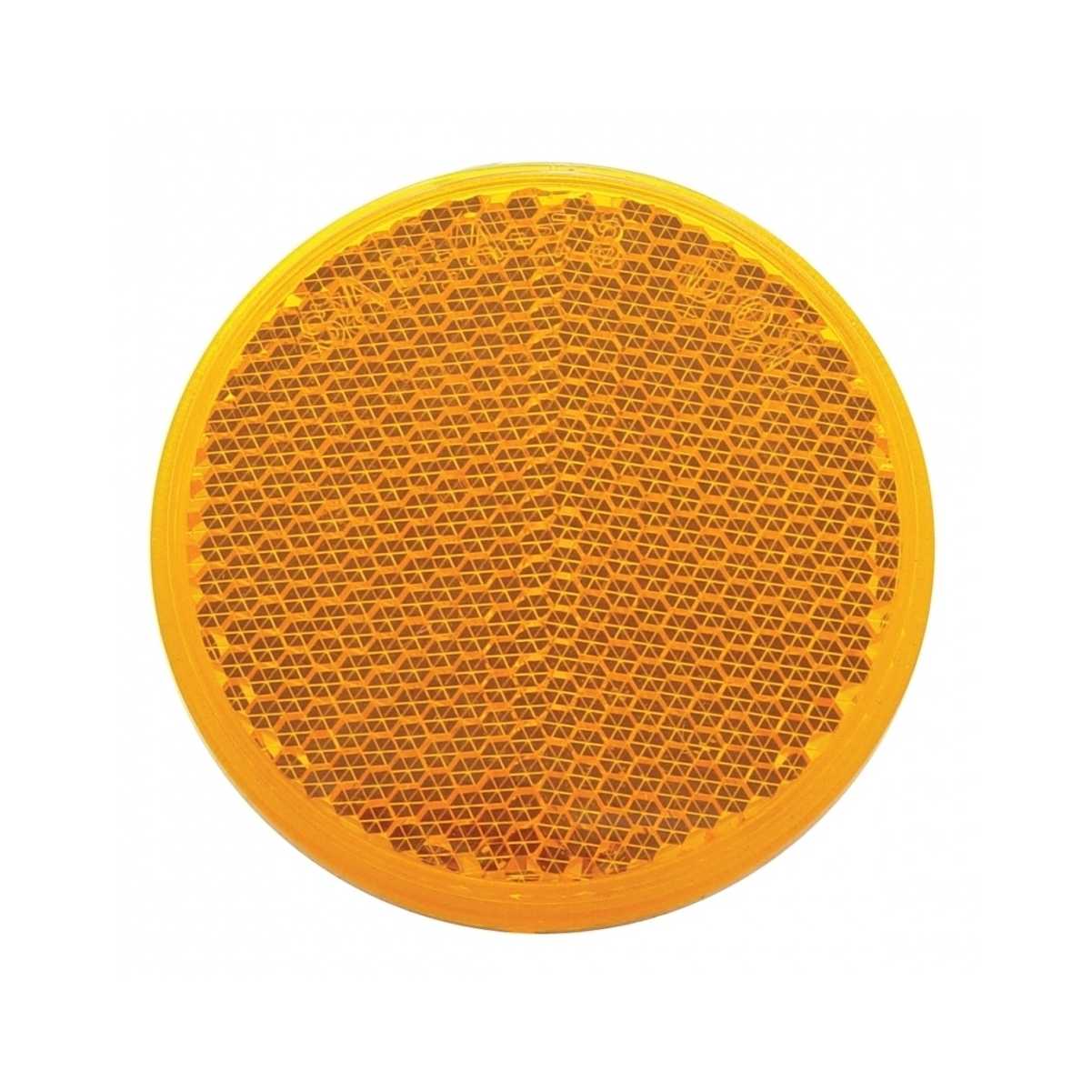 Lens Covers: 2 3/8 Inch Round Quick Mount Reflector - Amber