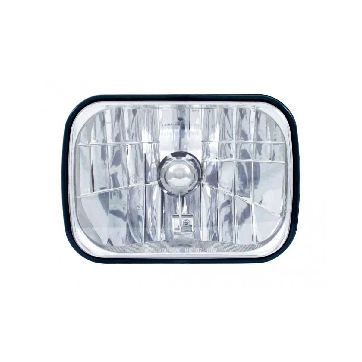 Bulbs: 5 Inch x 7 Inch Crystal Rectangular Headlight