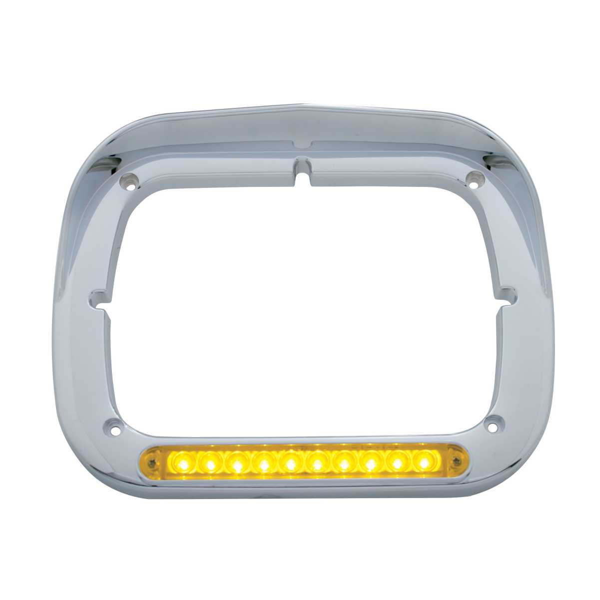 Headlight Bezels: 10 Amber LED 5 Inch x 7 Inch Rectangular Headlight ...