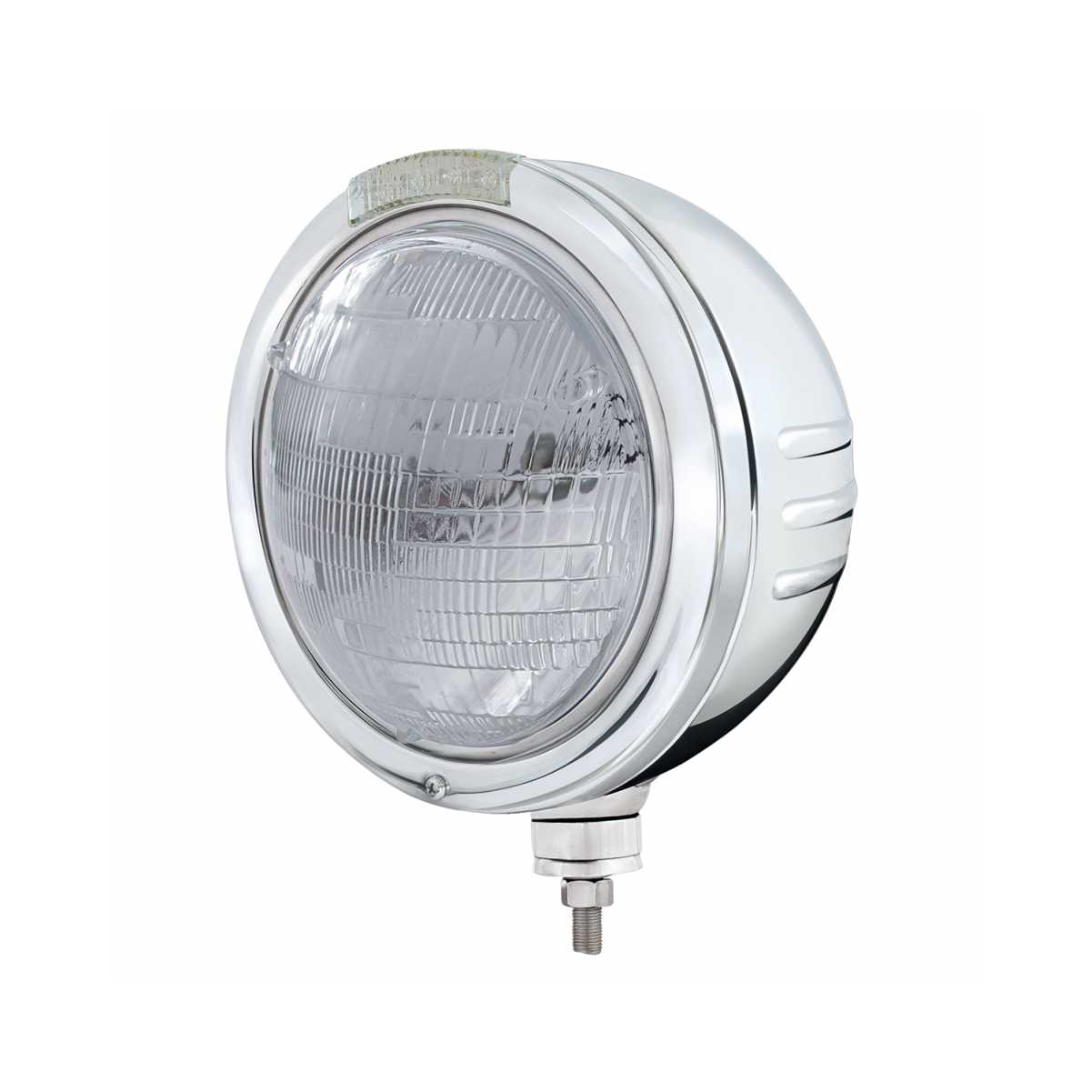 Headlight Assemblies: Bullet Embossed Peterbilt Headlight, 6014 Bulb ...