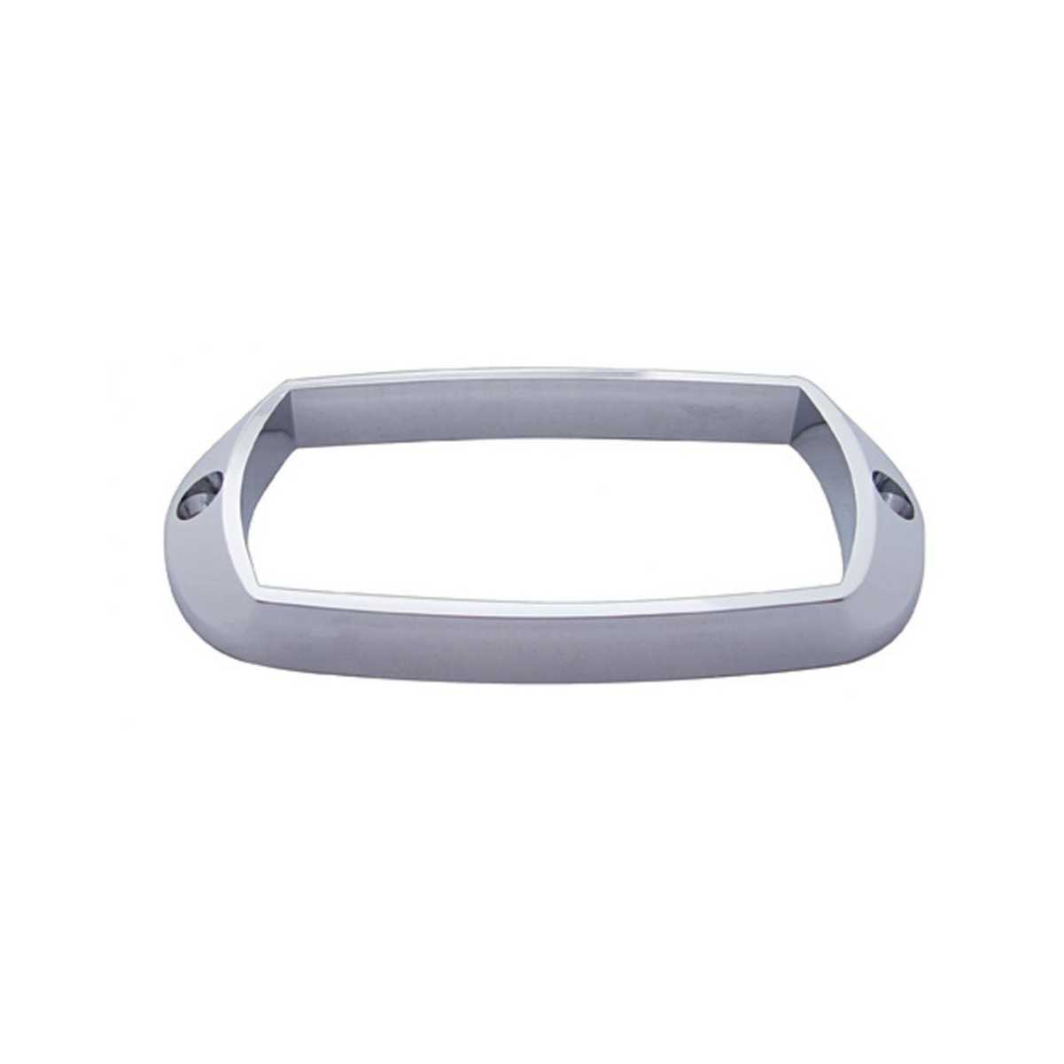 Light Bezels: Chrome Rectangular Bezel - Tiger Eye Marker Light