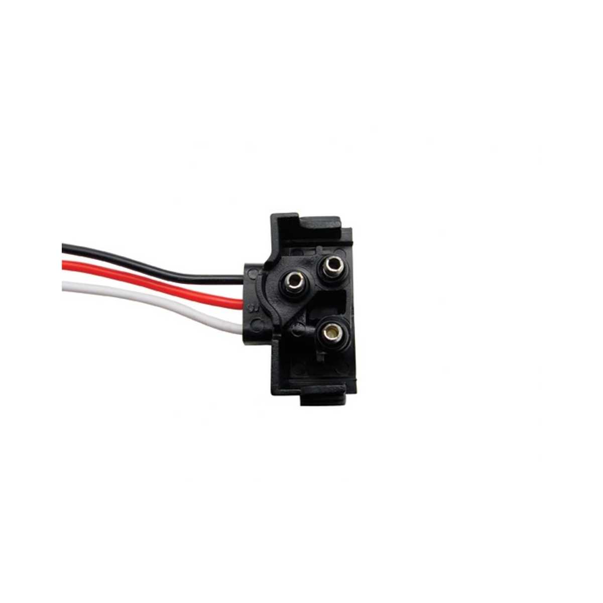 Wiring & Accessories: 3 Prong Stop/Turn/Tail Light Plug - Right Angle