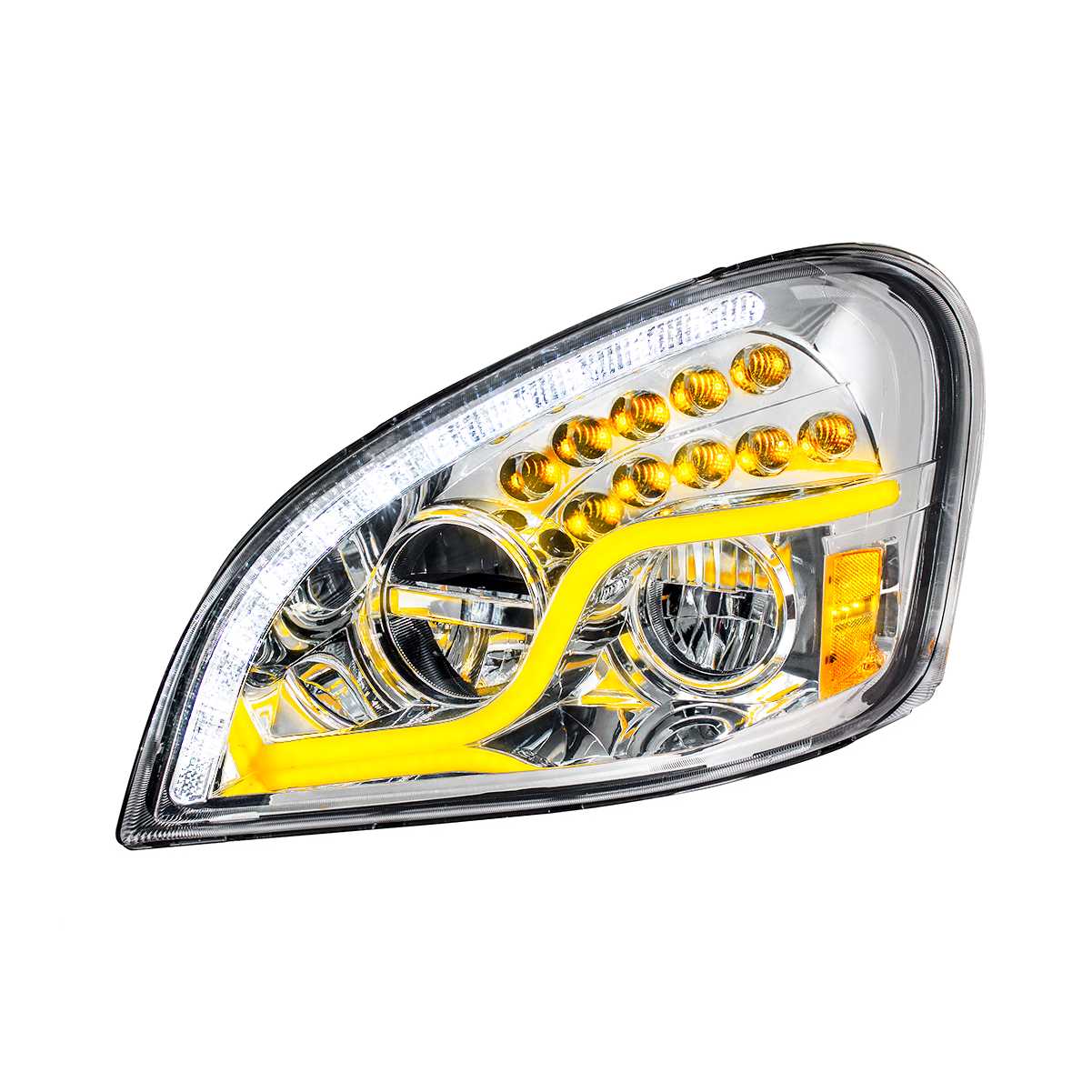 Headlights: Full LED Headlight with DRL and Turn Signal for 2008-2017 ...