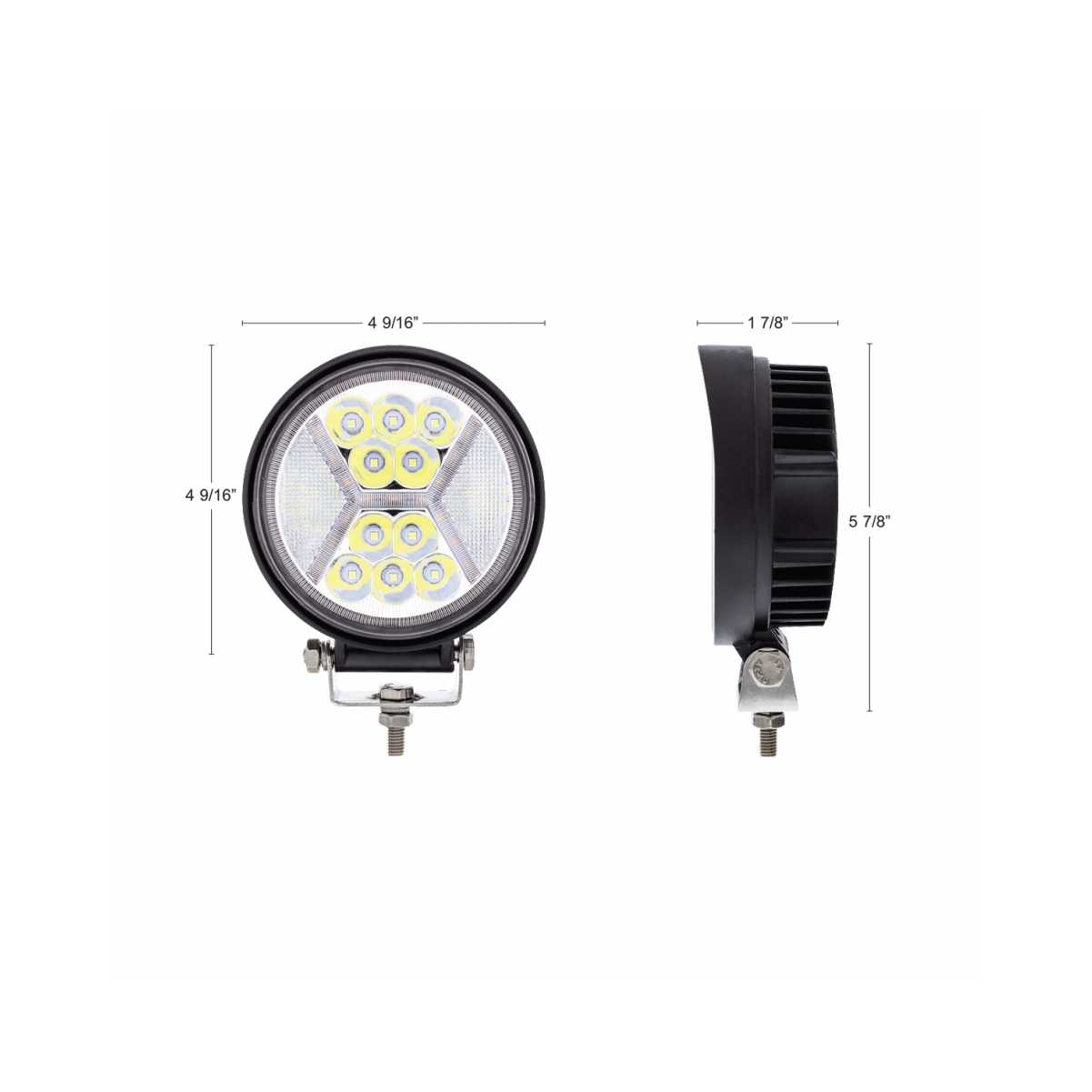 Auxiliary, Work & Utility Lights: 4.5 Inch 24 High Power LED Work Light ...