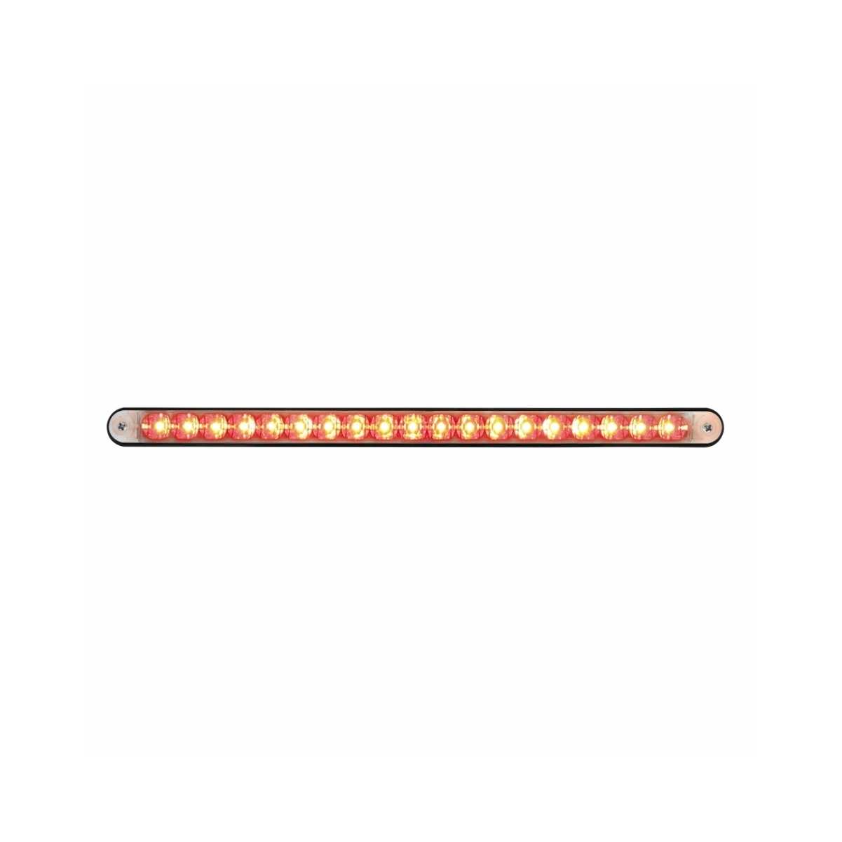 Light Bars: 19 LED 12 Inch Reflector Light Bar with Black Housing - Red ...